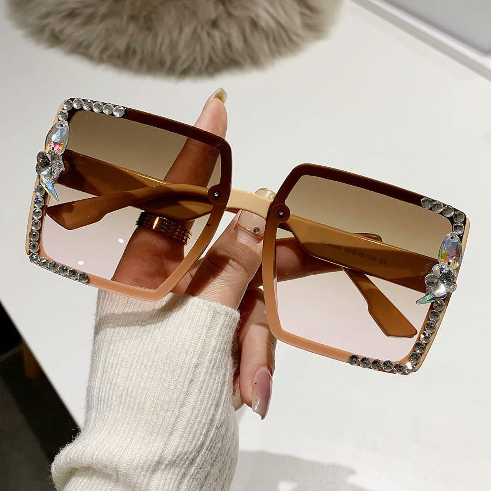 YCNYCHCHY 2023 New Sunglasses For Women's UV Resistant Diamond Studded Sunglasses For Women's ...