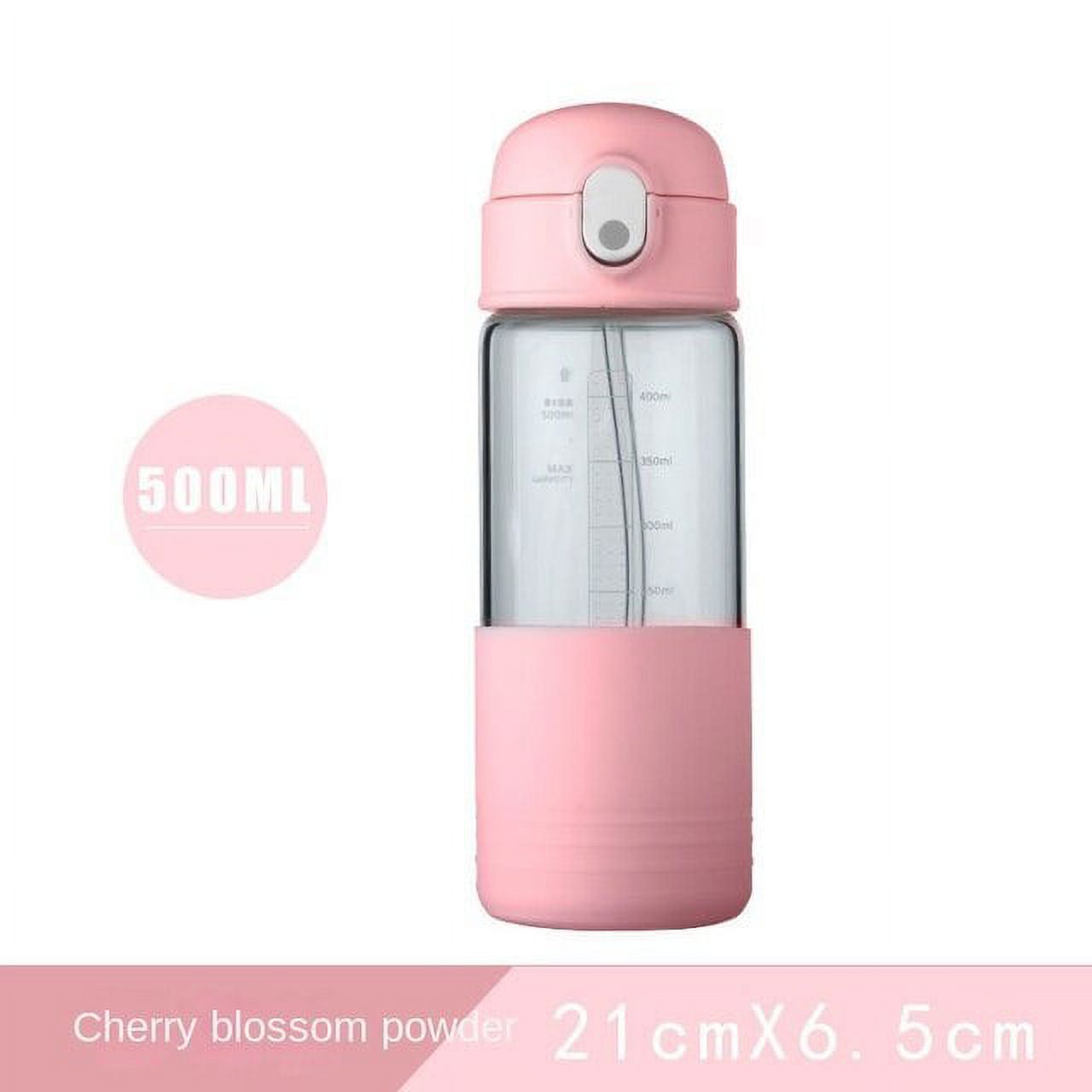 YCNYCHCHY 360/500 ML Water Cup Girl With Straw New Student Summer Cup Glass Straw Cup High ...