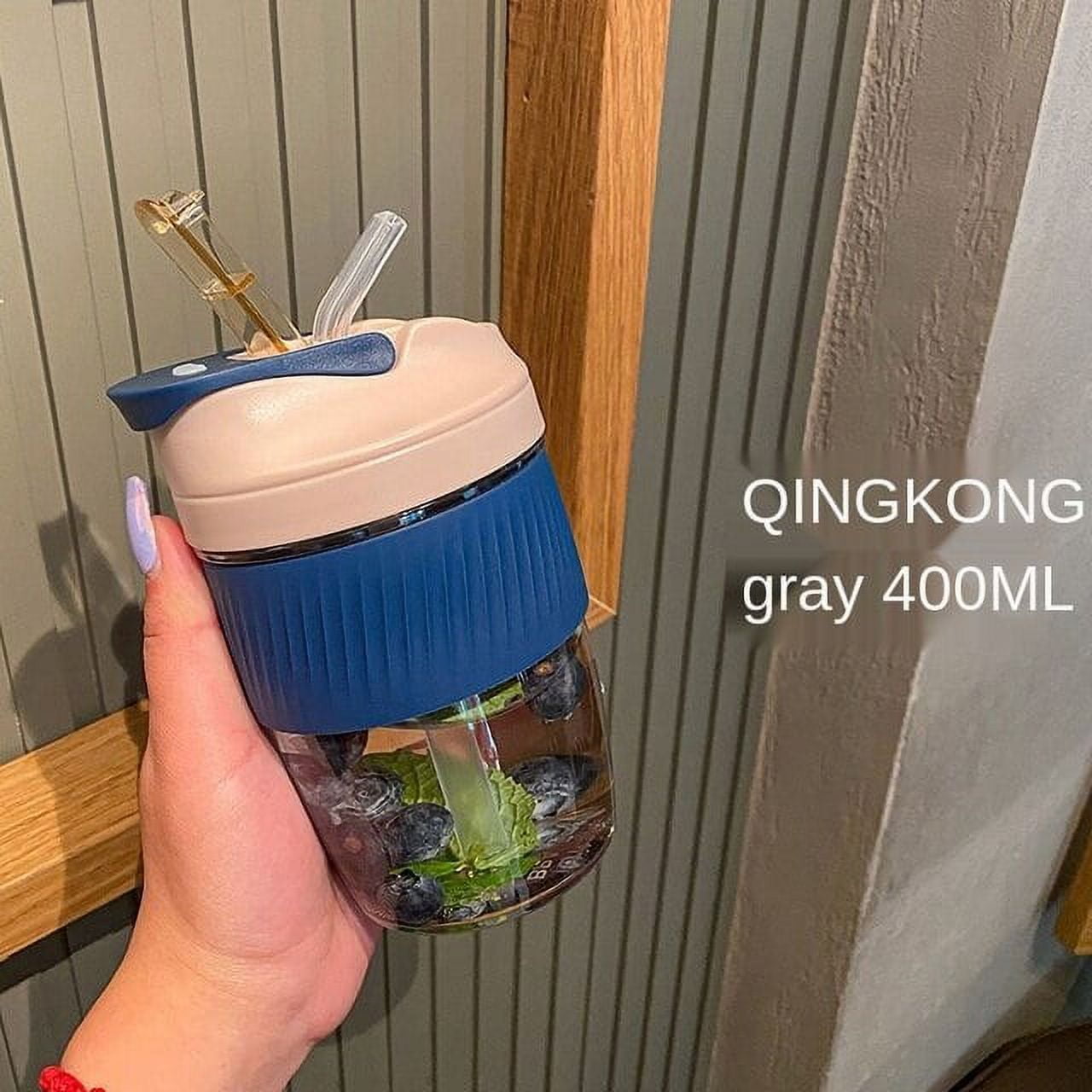 YCNYCHCHY 400/600 ML Water Bottles 13.5/20.3 Oz Cup Girl Student Korean Version of Cute Straw ...