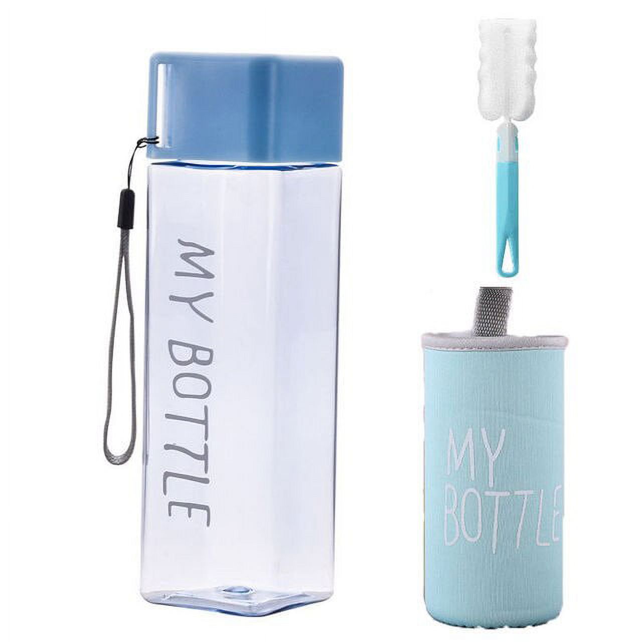 YCNYCHCHY 450 ML Square Water Cup 15 OZ Water Bottle Shaker Water Bottle Sport Water Bottle for ...