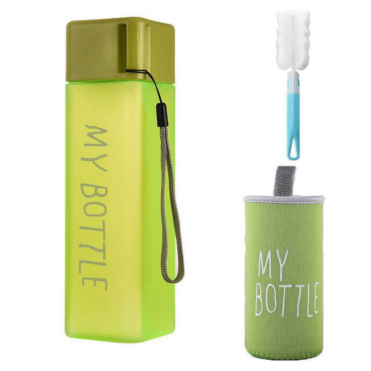 YCNYCHCHY 450 ML Square Water Cup 15 OZ Water Bottle Shaker Water ...