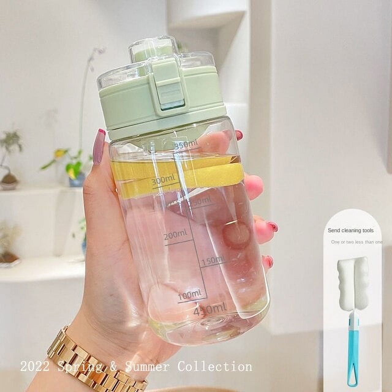 YCNYCHCHY 450ML Sports Water Bottle Plastic Water Cup Summer Girls Portable Small Water Bottle ...