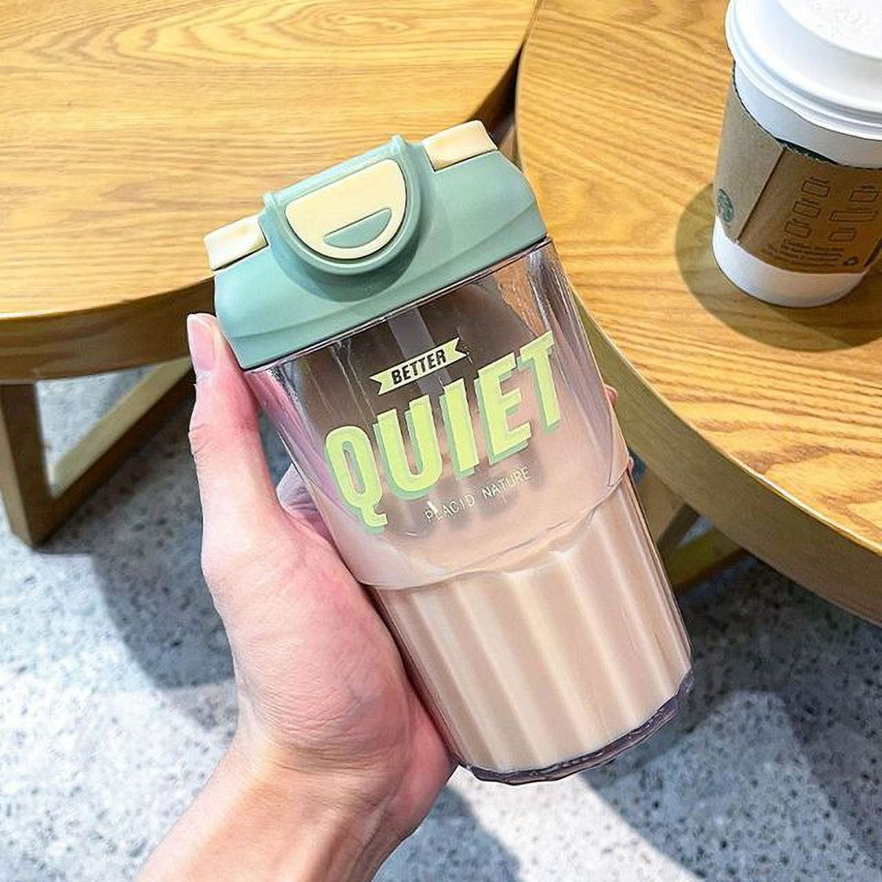 YCNYCHCHY 489 ML Double Drinking Cup Girls Summer Office Straight ...