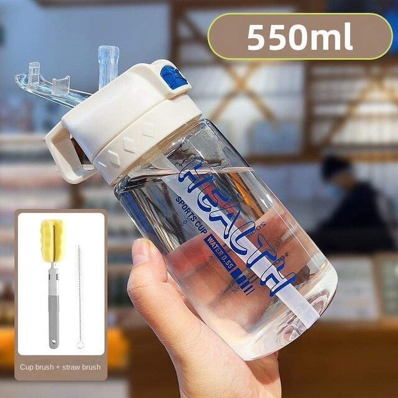 YCNYCHCHY 550/700/1000 ML Sports Water Bottle Children's Straw Cup Anti-fall Student Special ...