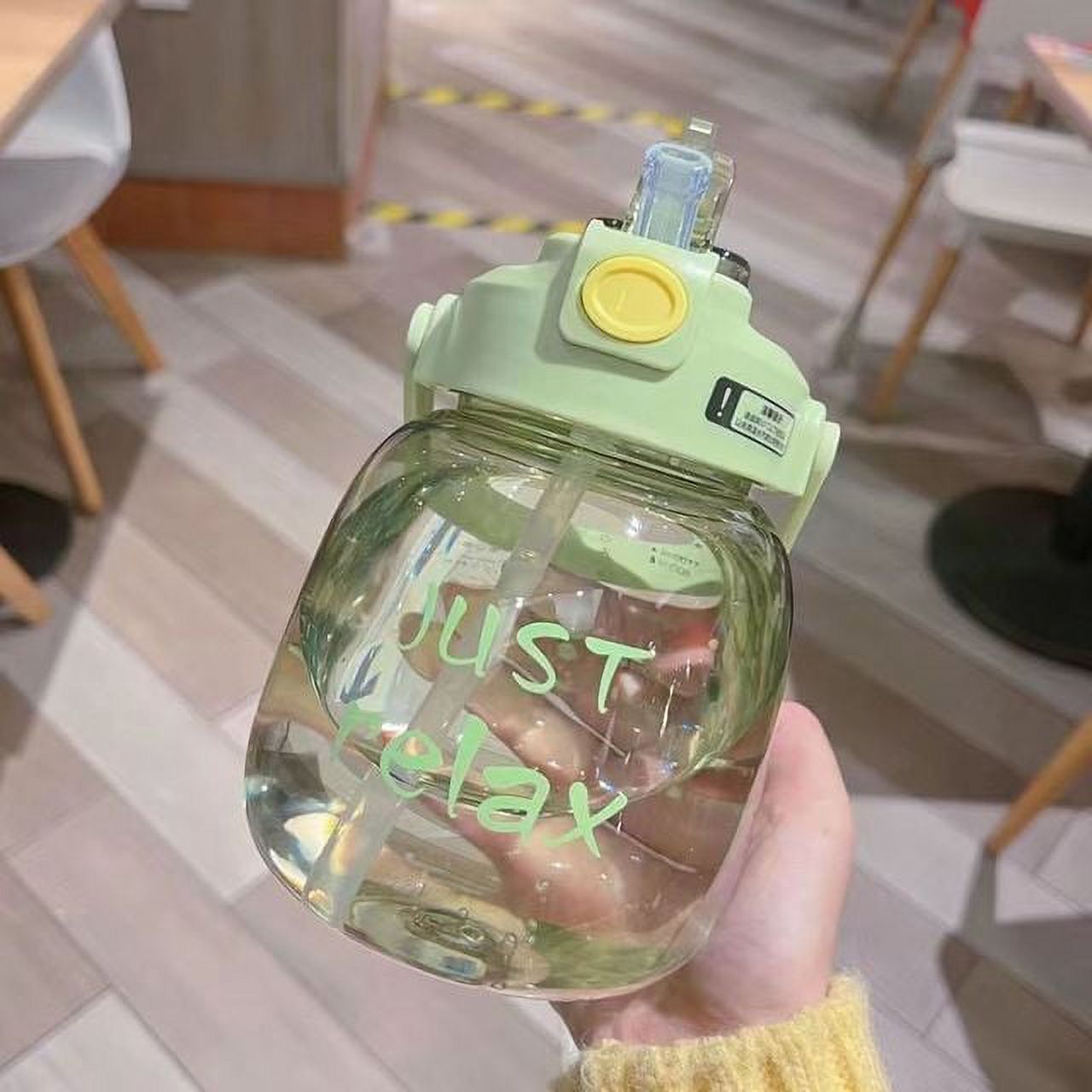 YCNYCHCHY 600/1300 ML Sports Water Bottle Large-Capacity Water Cup Female Summer Double Drink ...