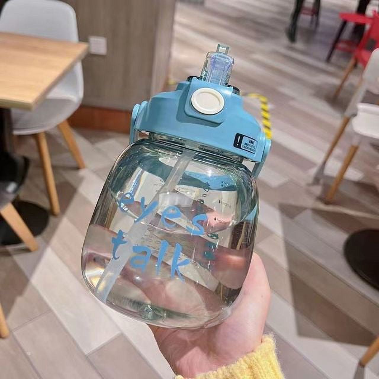 YCNYCHCHY 600/1300 ML Sports Water Bottle Large-Capacity Water Cup Female Summer Double Drink ...