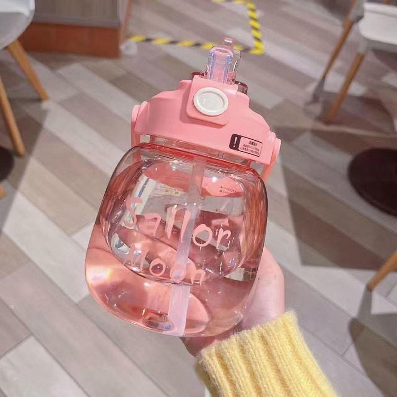 YCNYCHCHY 600/1300 ML Sports Water Bottle Large-Capacity Water Cup Female Summer Double Drink ...