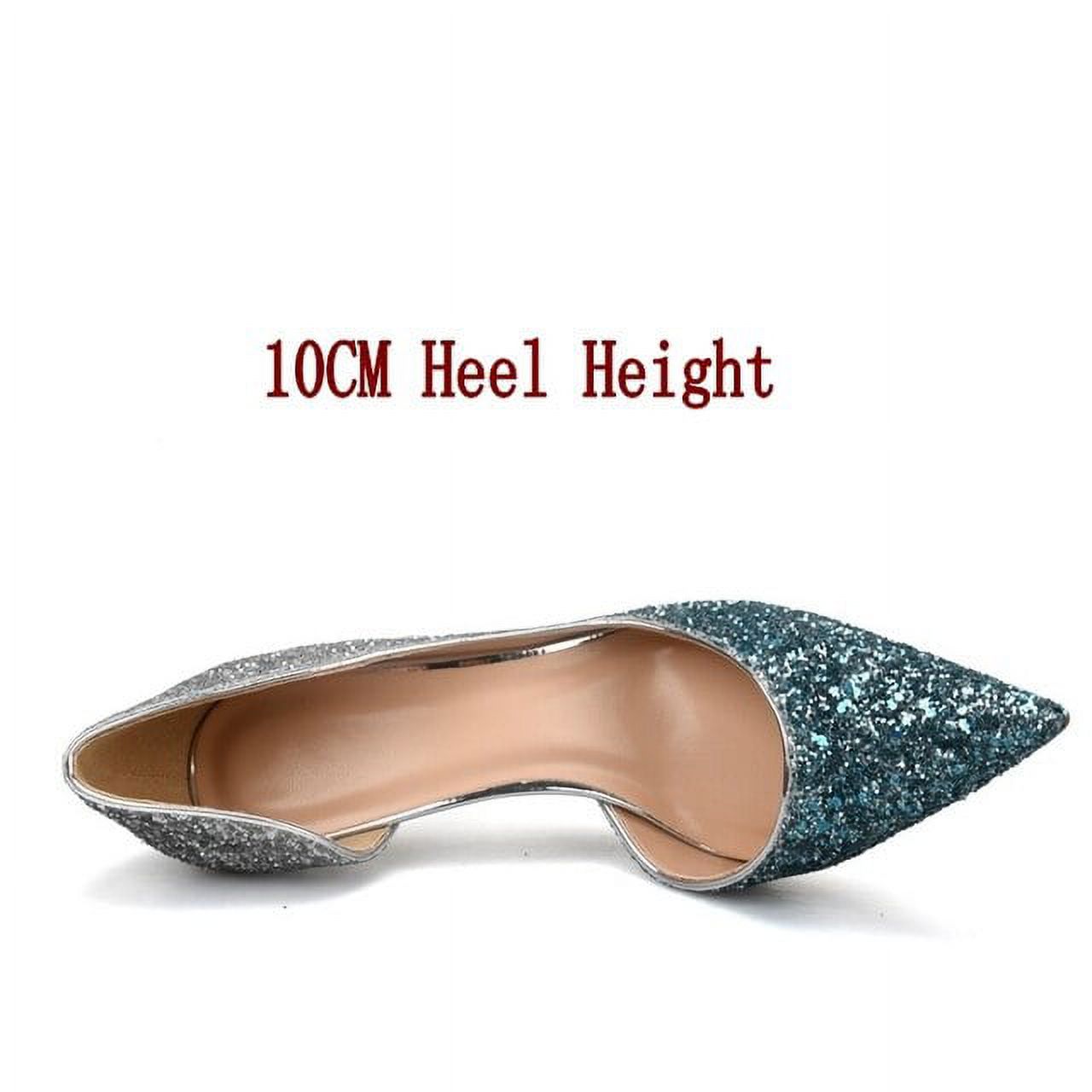 YCNYCHCHY Big Size 34-46 Elegant Romantic Shiny Pumps Fashion Woman ...