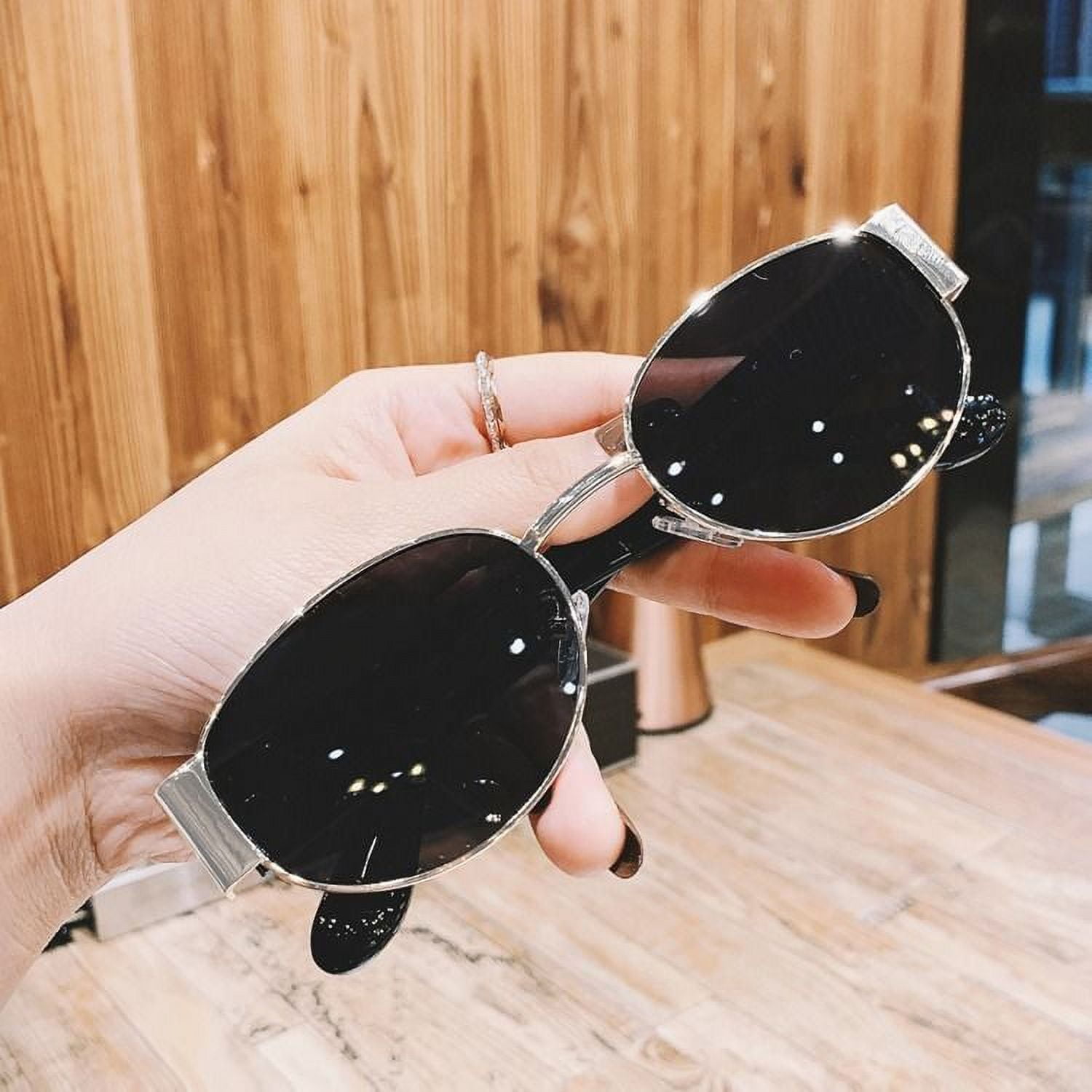 YCNYCHCHY Fashion Thick Wide Leg Sunglasses For Women UV Resistant ...