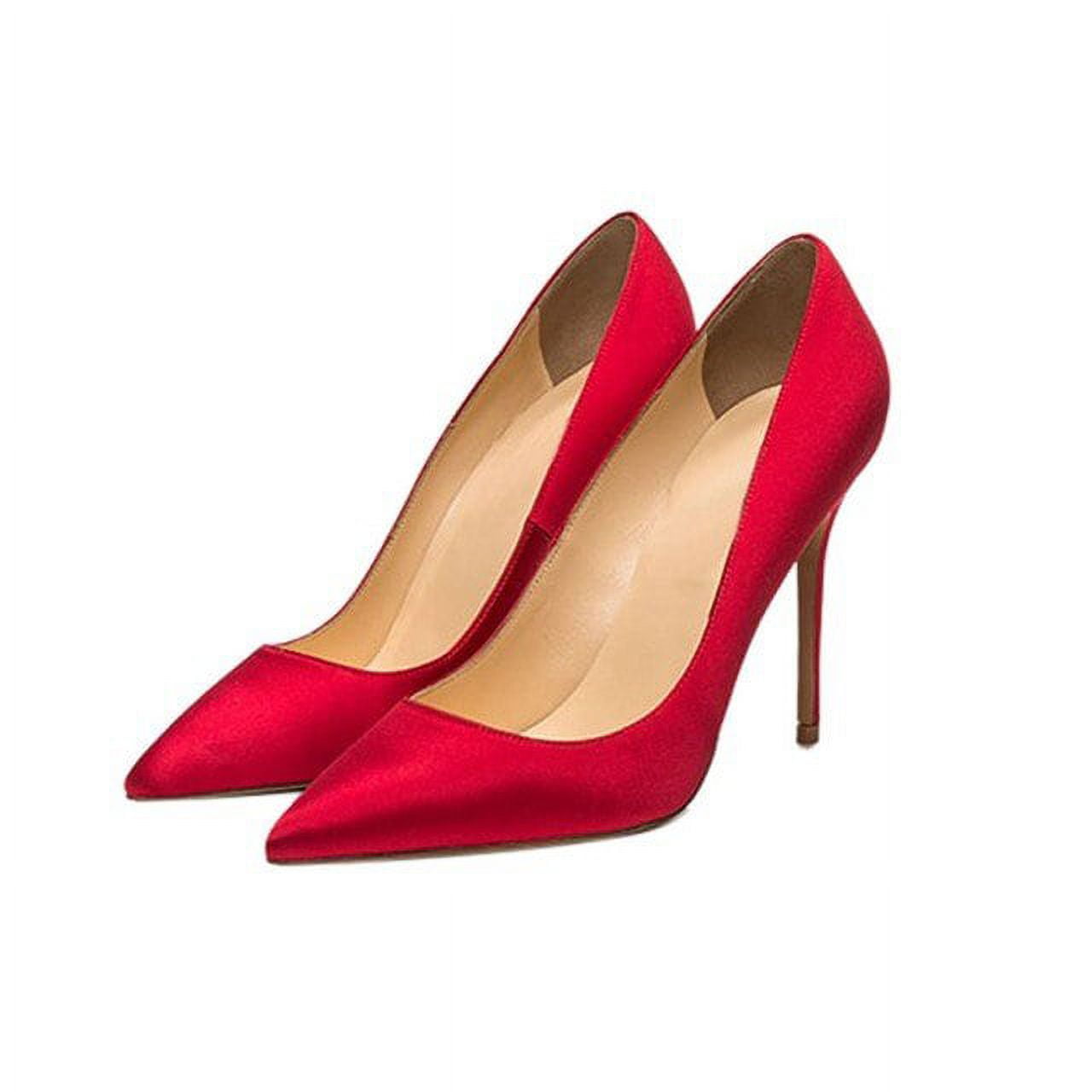 YCNYCHCHY New Pointed Toe Women Pumps Satin Office Career Women Shoes ...