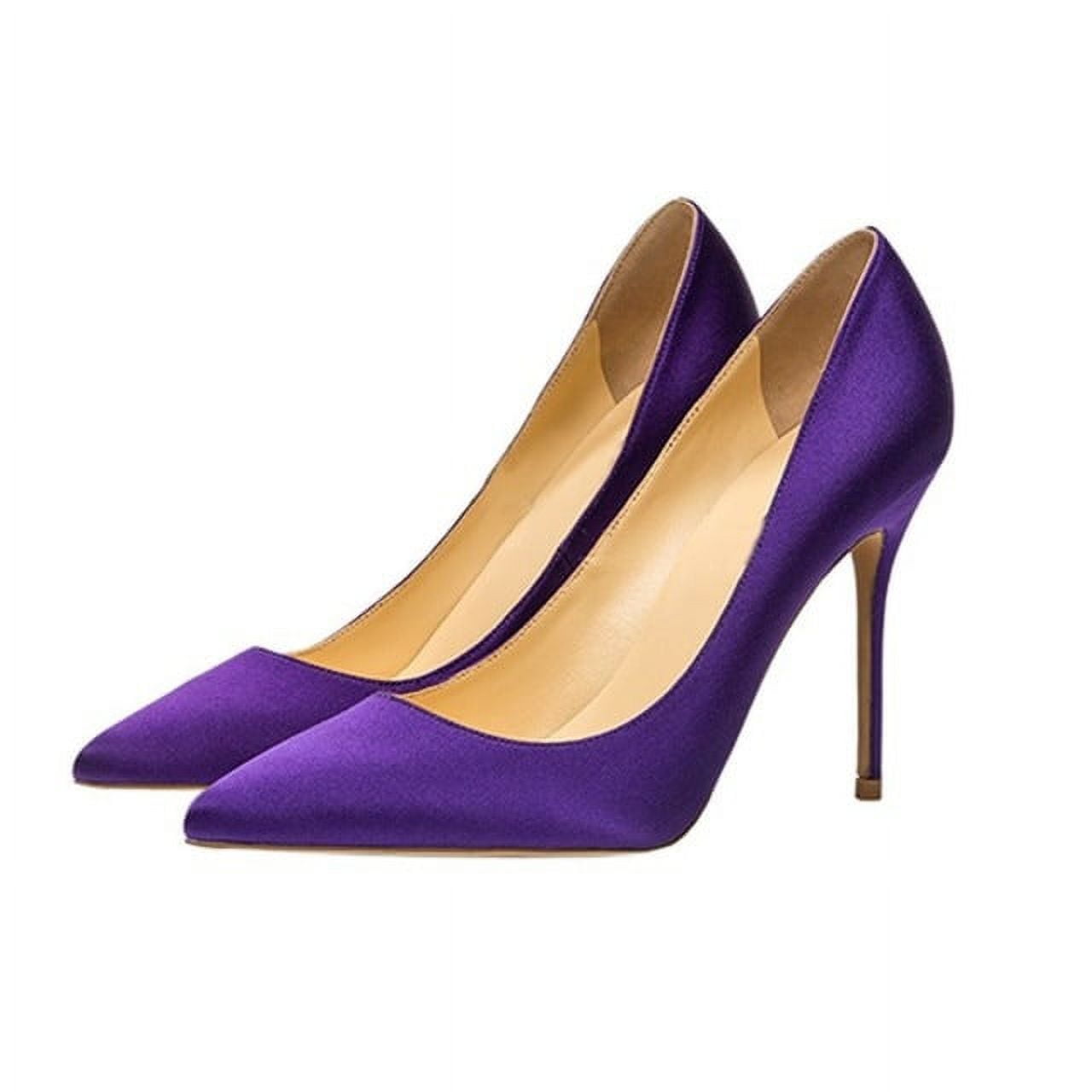 YCNYCHCHY New Pointed Toe Women Pumps Satin Office Career Women Shoes ...