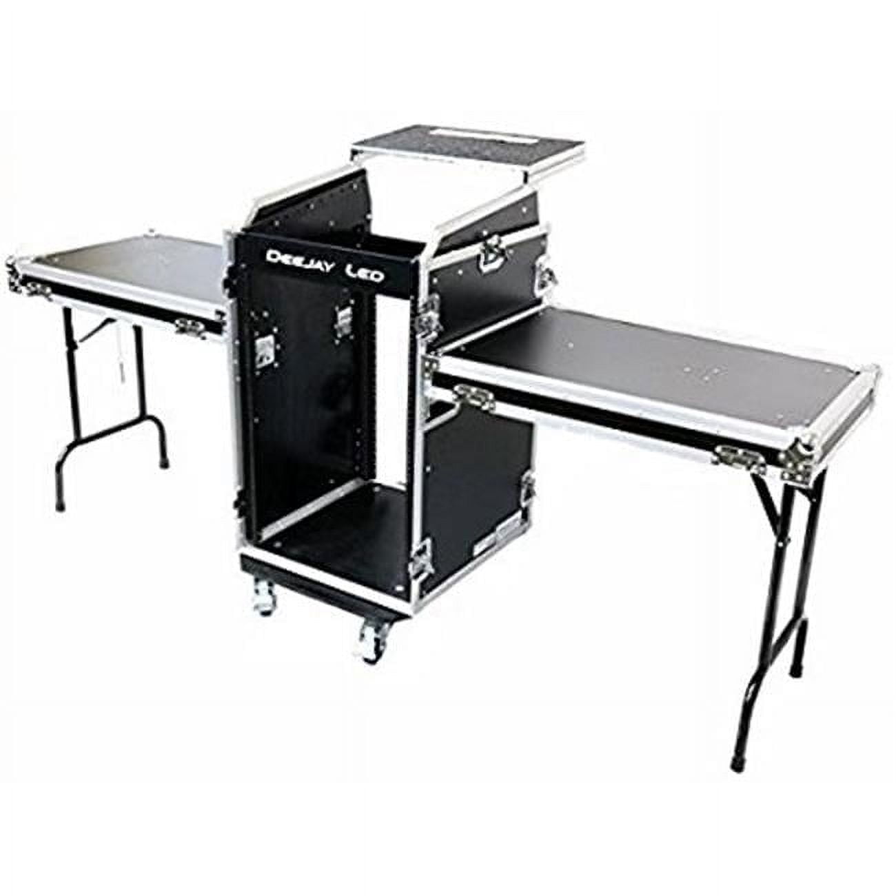 YCS Fly Drive Case 11u Space Slant Mixer Rack & 16u Space Vertical Rack ...