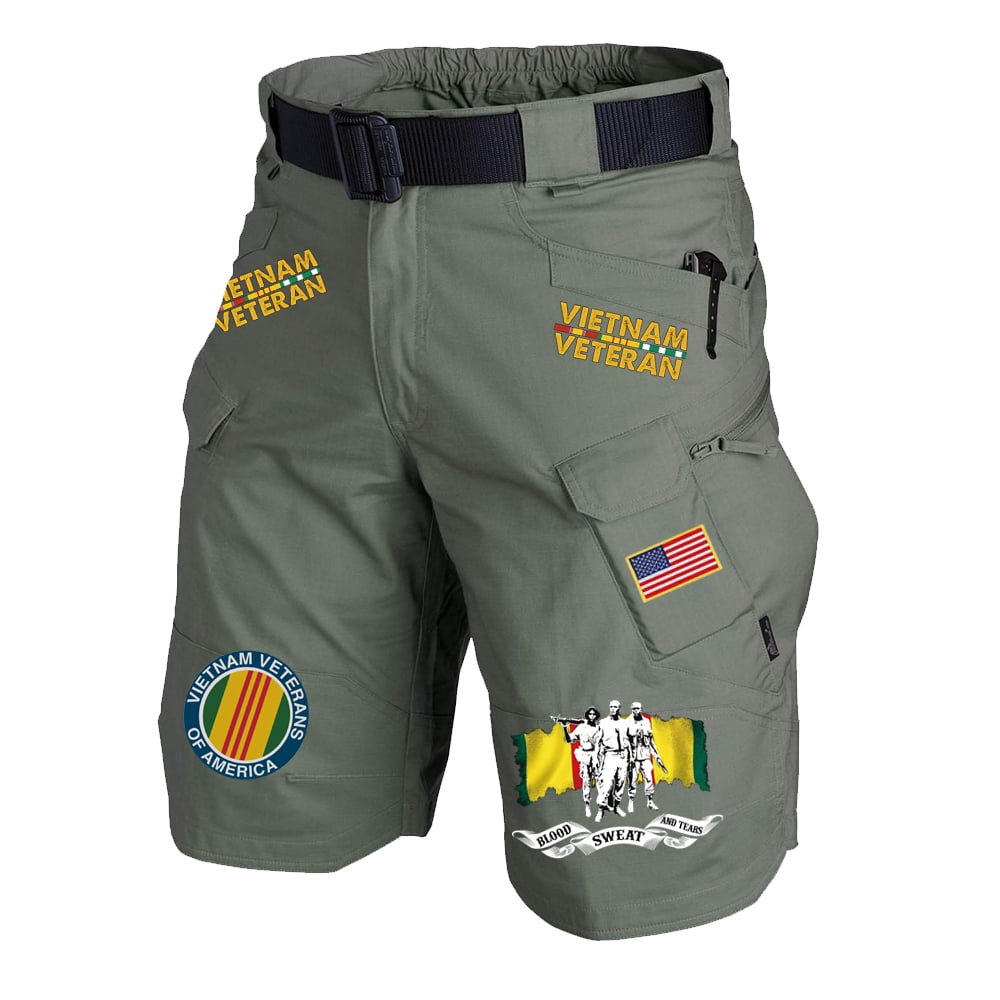 YCWL Summer Mens Military Beach Pants Vietnam Veteran Bomber Combat ...