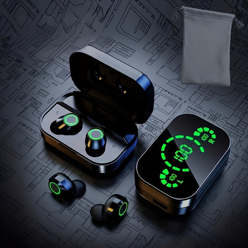 YD03 Low Latency Wireless Earphones, 600mAh Charging case, LED Display ...