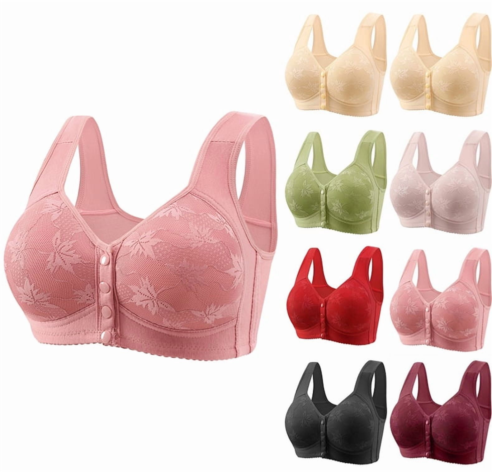 YDDIAN Comfort Bras For Older Women Full Coverage Wireless Baggy Push ...