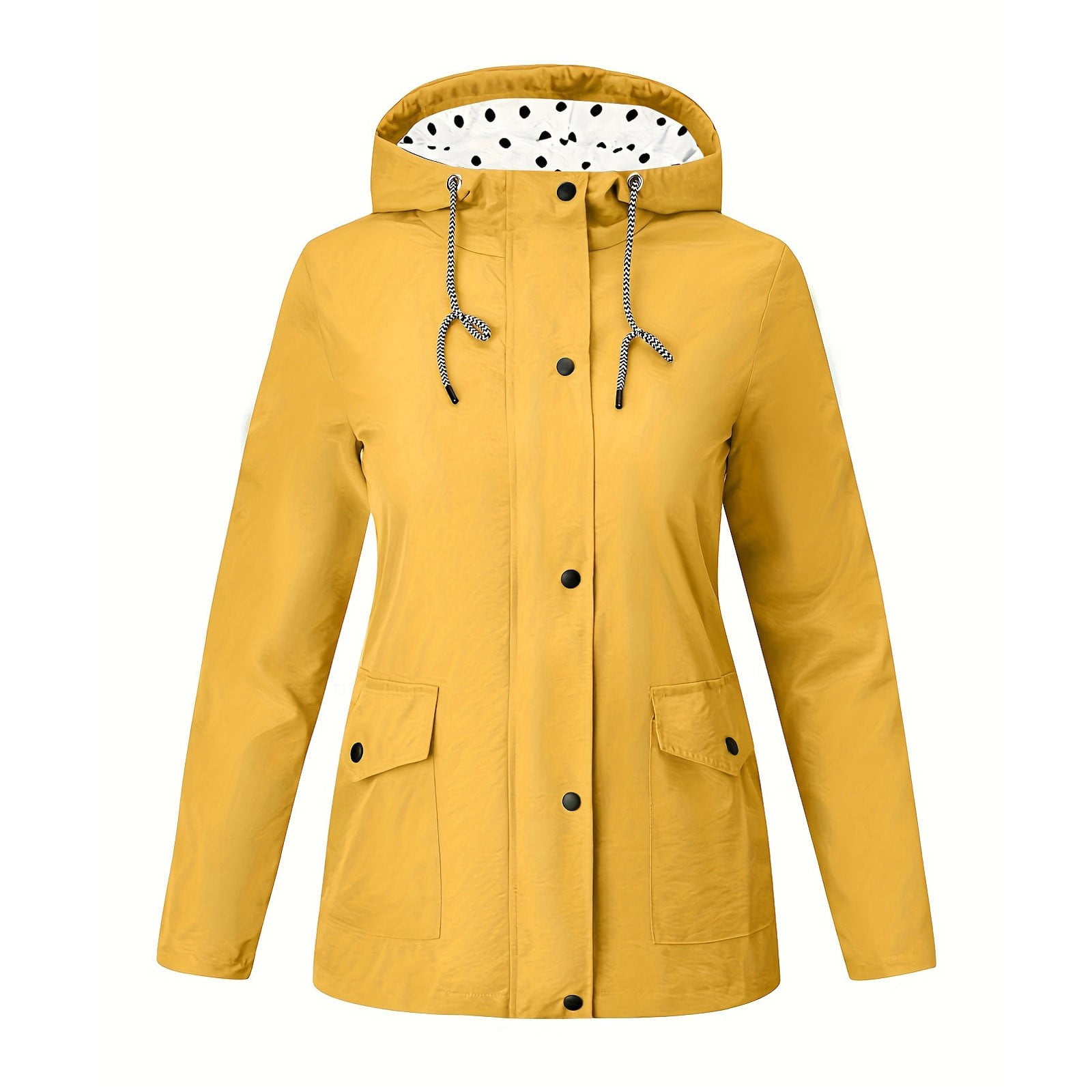 YDDIAN Long Packable Rain Jacket Women Waterproof - Raincoat for Women ...