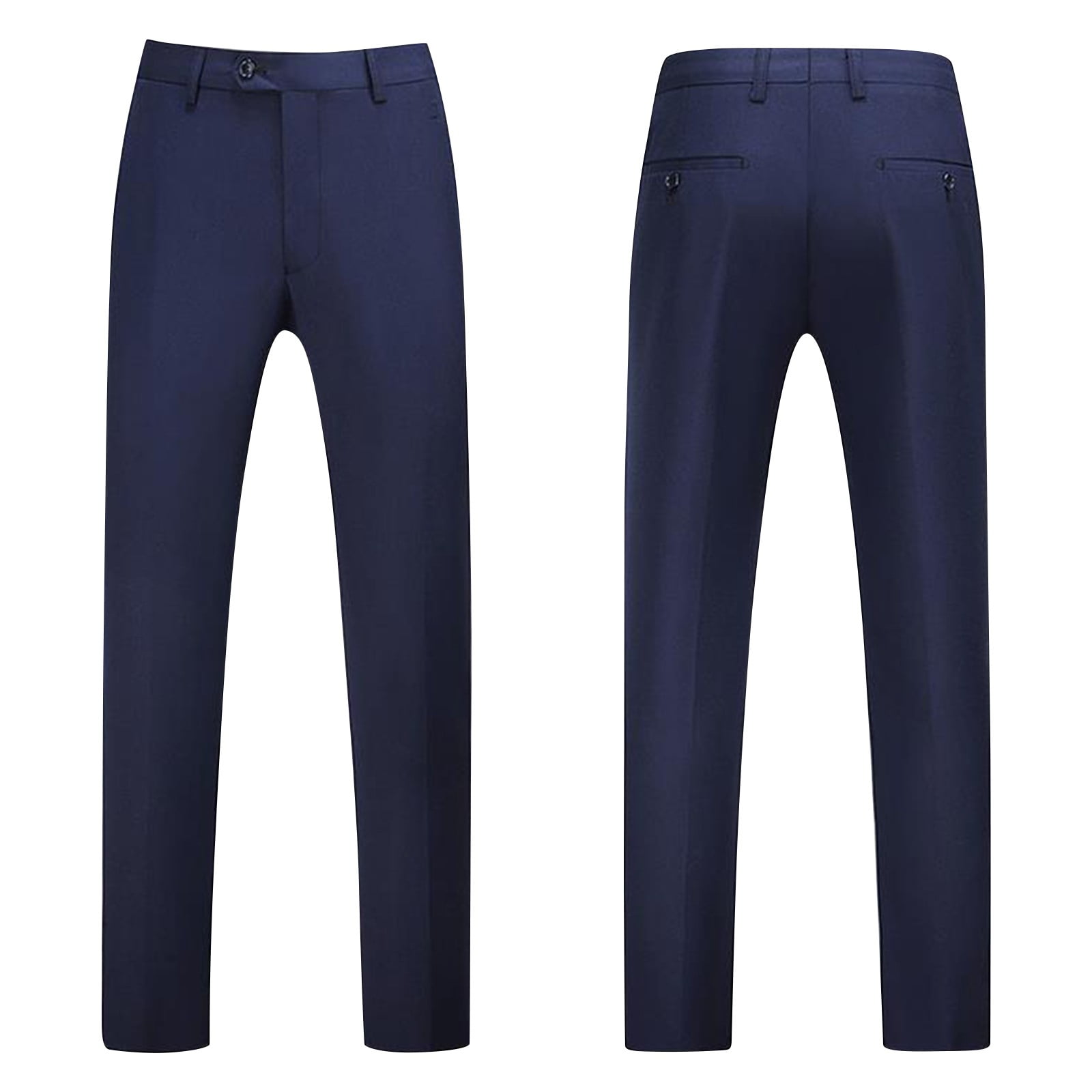 YDDIAN Mens Classic Suit Pants Straight Fit Modern Formal Dress Pants ...