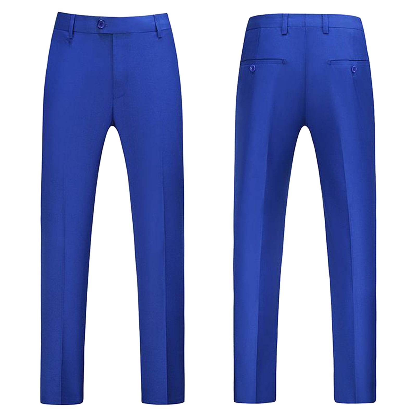YDDIAN Mens Classic Suit Pants Straight Fit Modern Formal Dress Pants ...