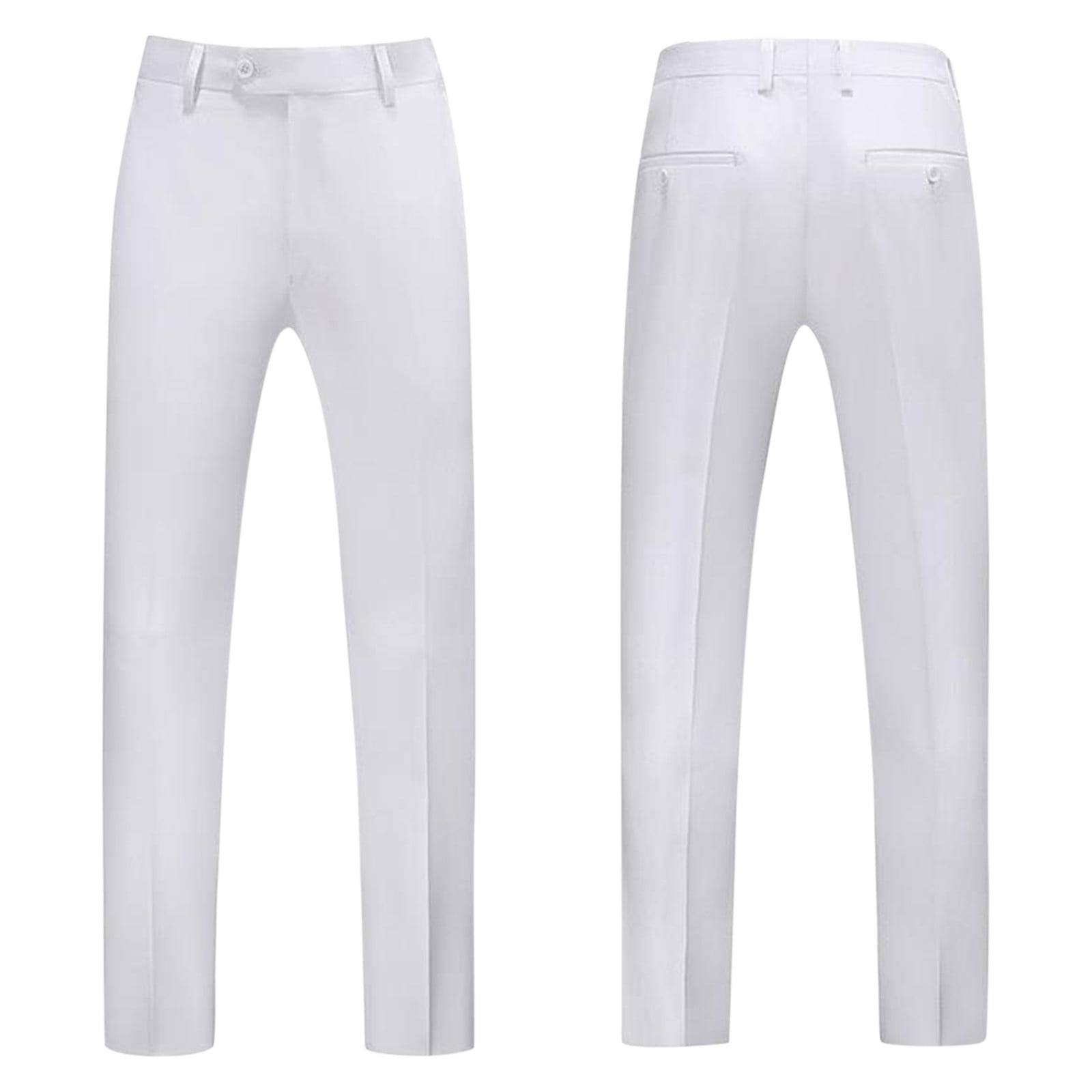 YDDIAN Mens Classic Suit Pants Straight Fit Modern Formal Dress Pants ...