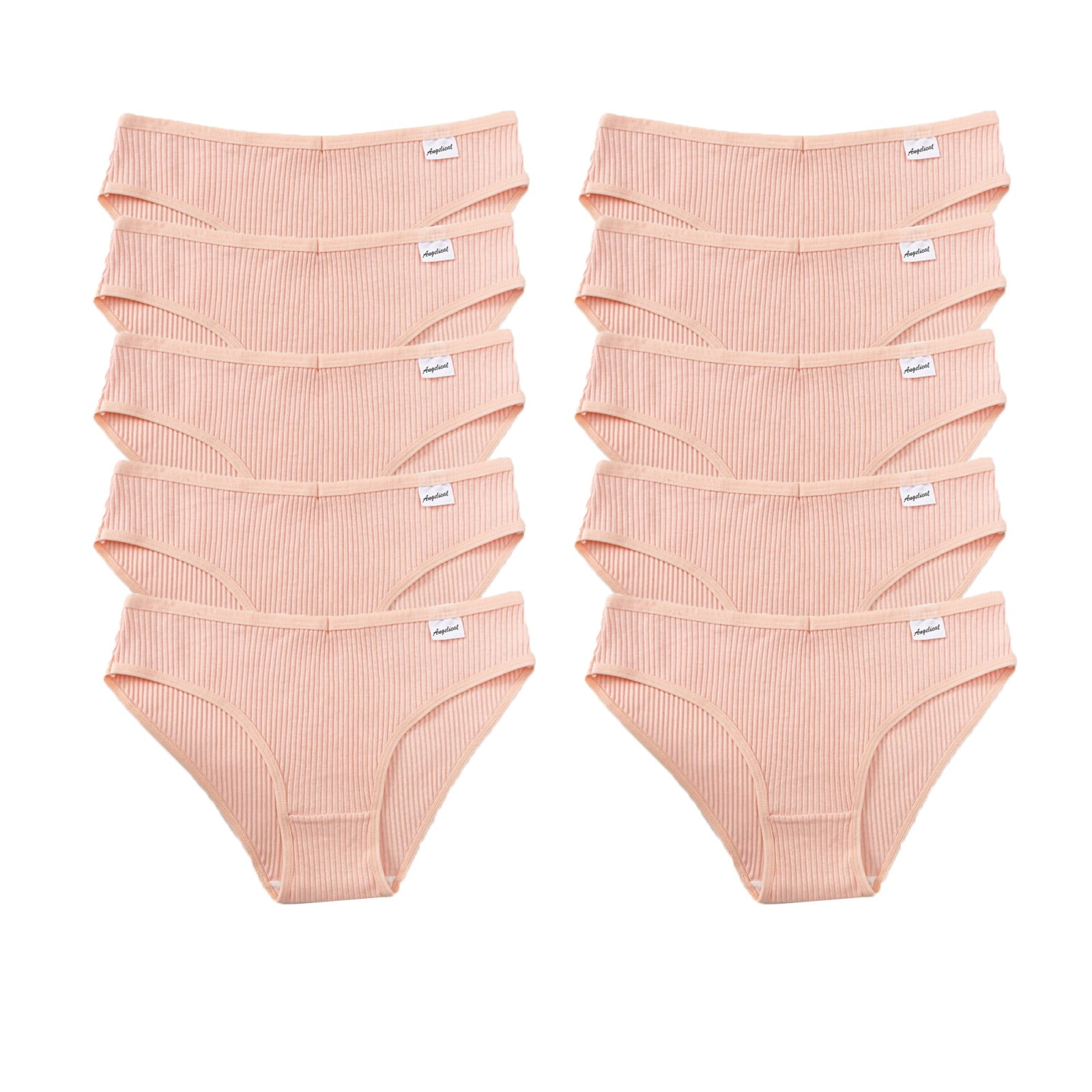 YDDIAN Teens Underwear Cotton Big Girls' Panties Low Rise V Waist 10 ...