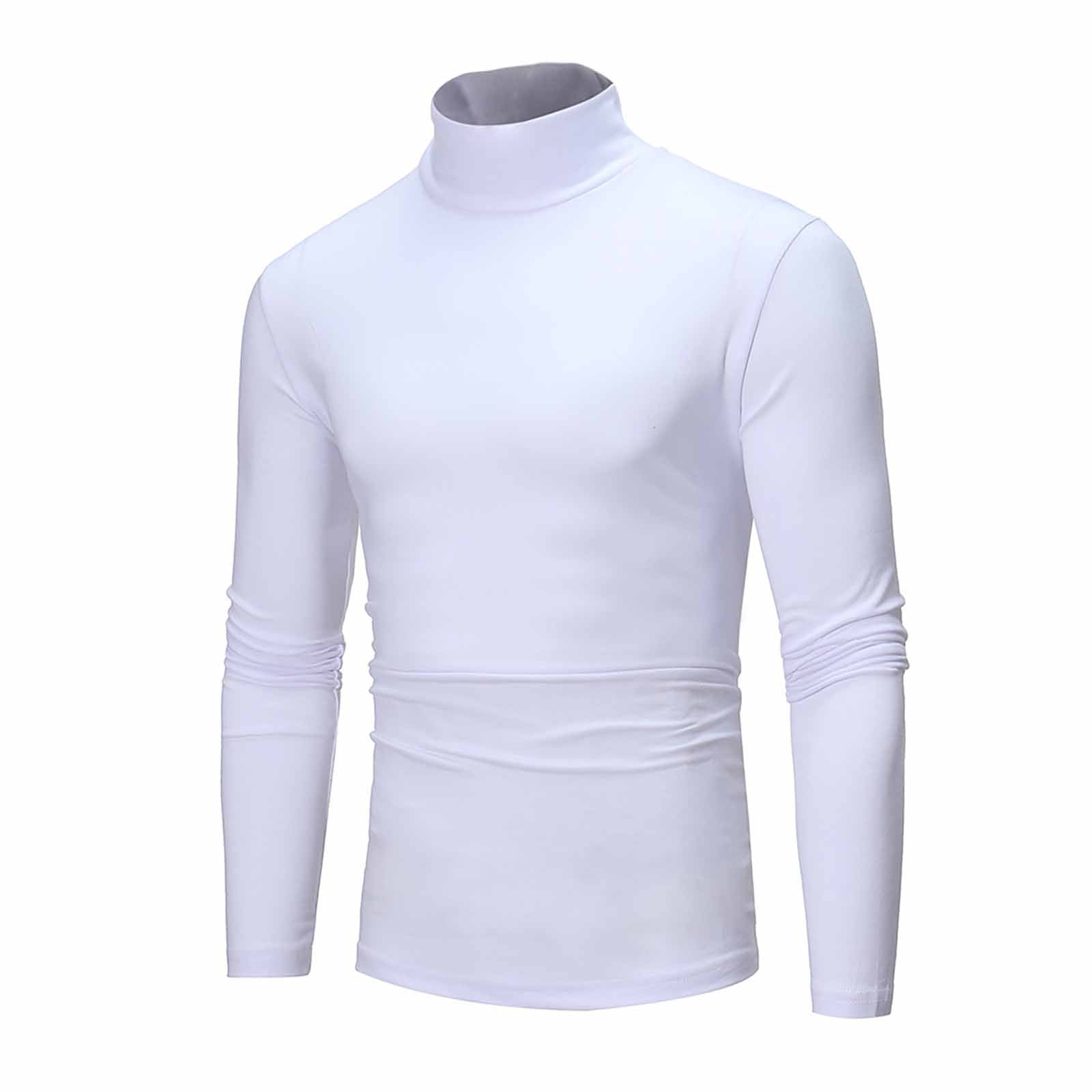 YDDIAN Turtle Neck Compression Shirt Slim Fit Knitted Thermal ...