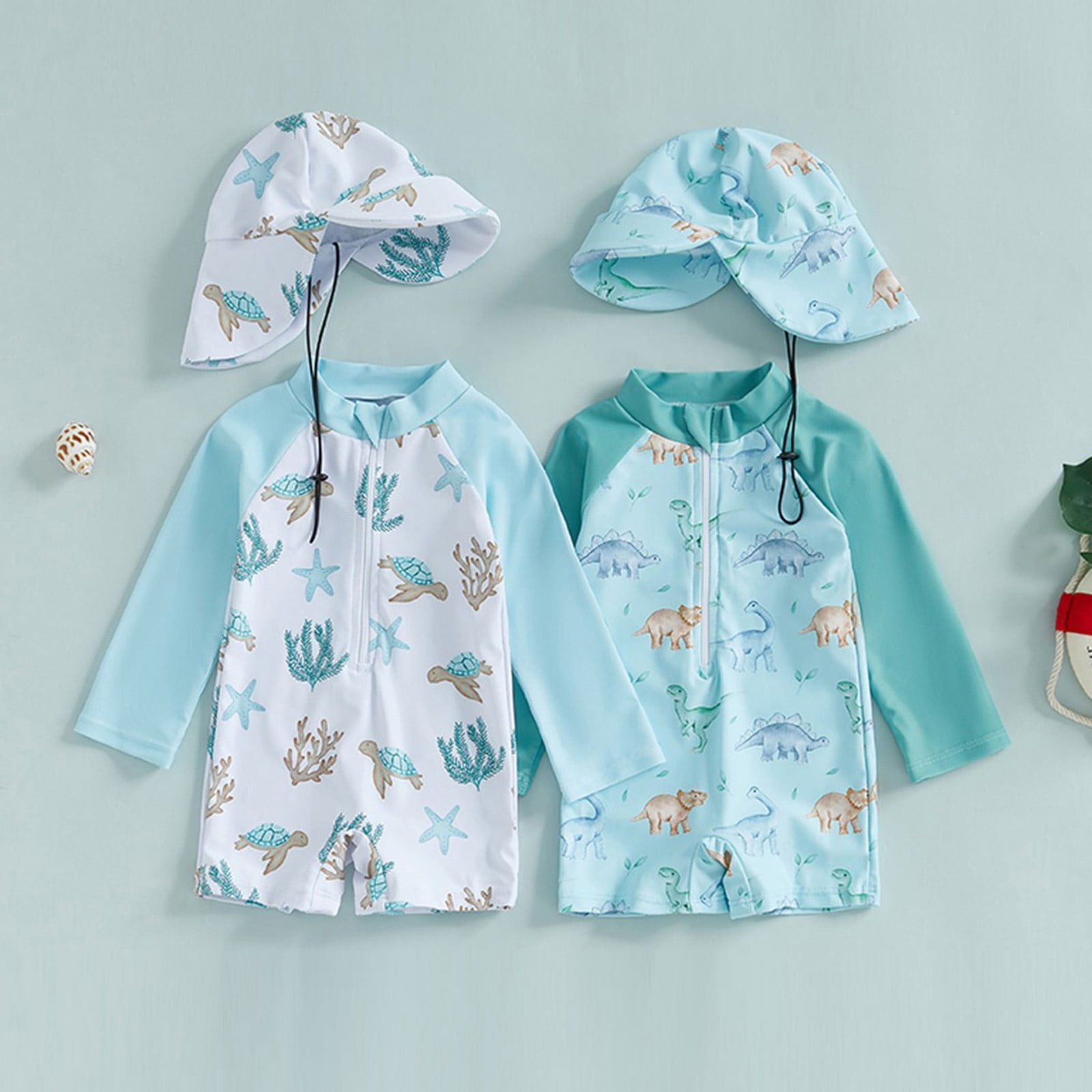 YDFCWX Baby Swimsuit Boy Set Boys' Rash Guard Set 2 Piece UPF 50+ Rash ...