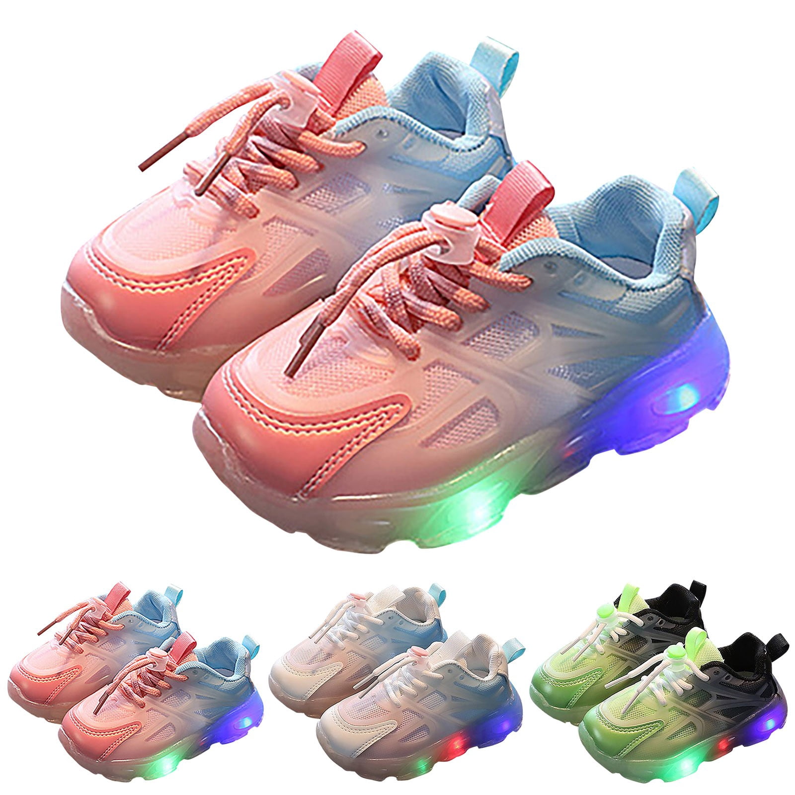 YDFCWX Kids Toddler Light Up Sneakers Girls Boys Tennis Shoes Unisex ...