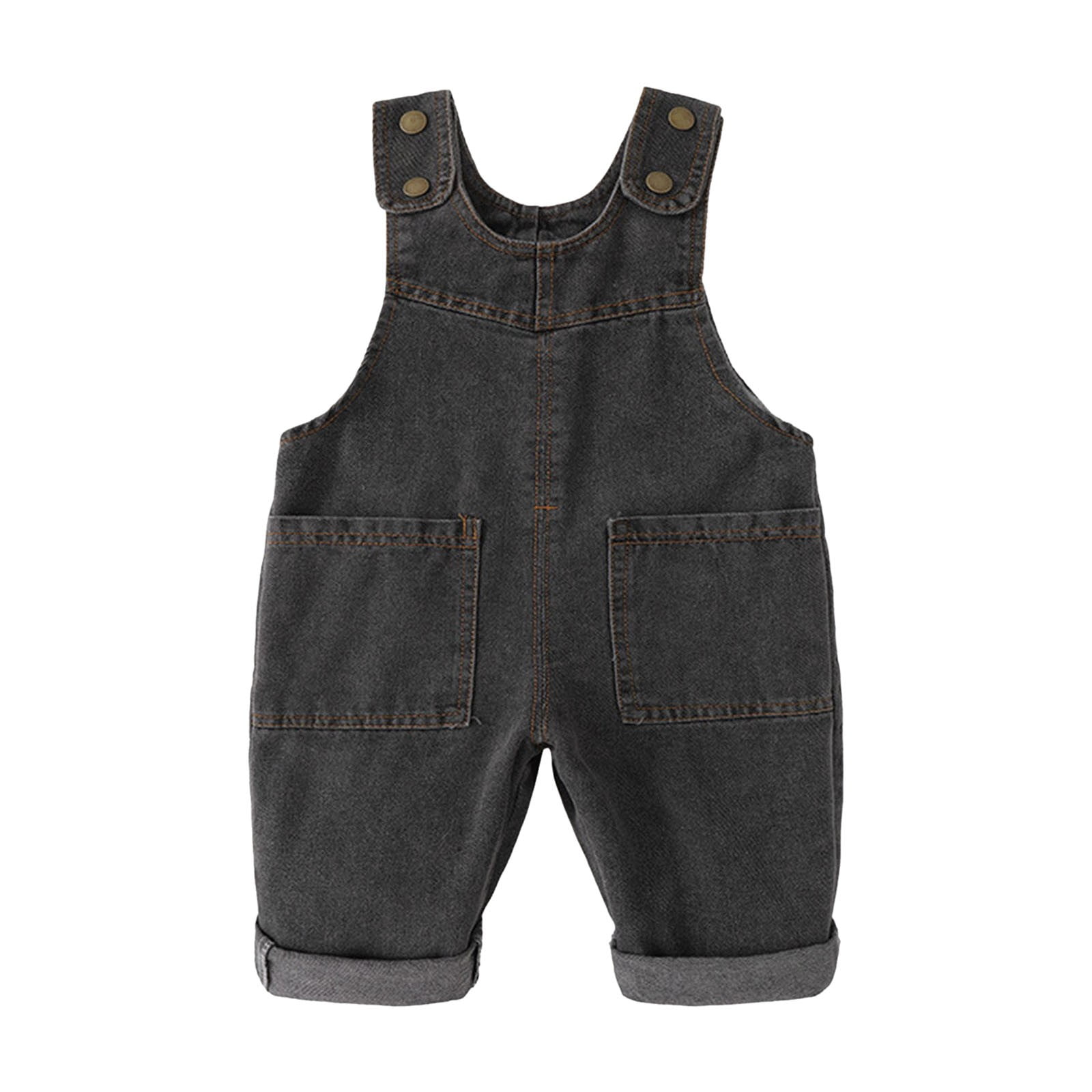 YDFCWX Overalls For Boys Baby Boy Girl Denim Overalls Button Suspender ...