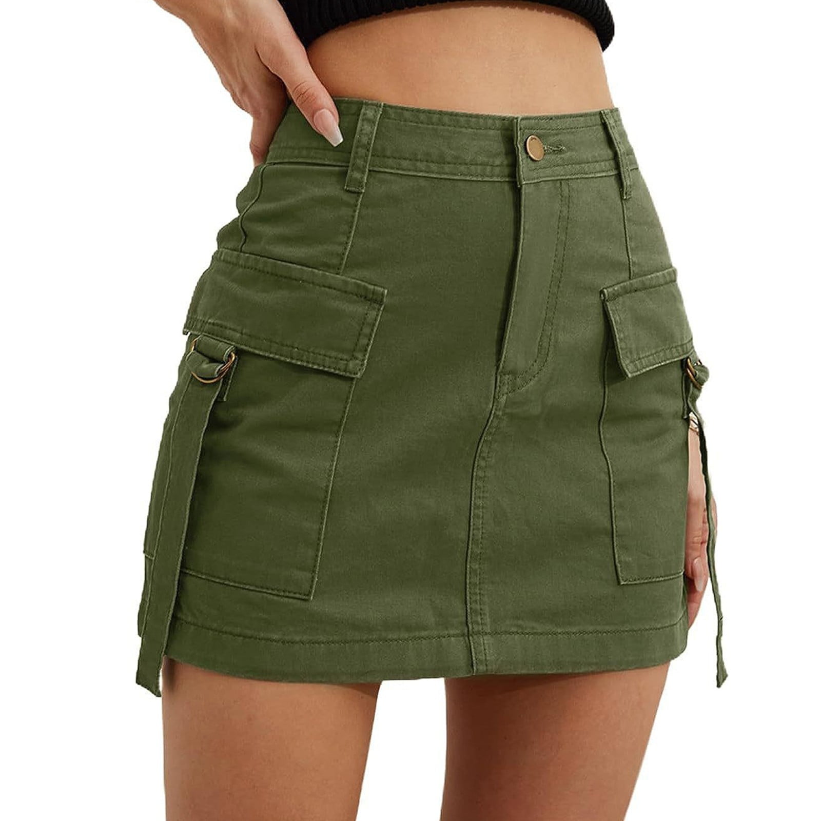 YDKZYMD 2024 Cargo Shorts for Women Casual Summer Skorts Skirts High ...