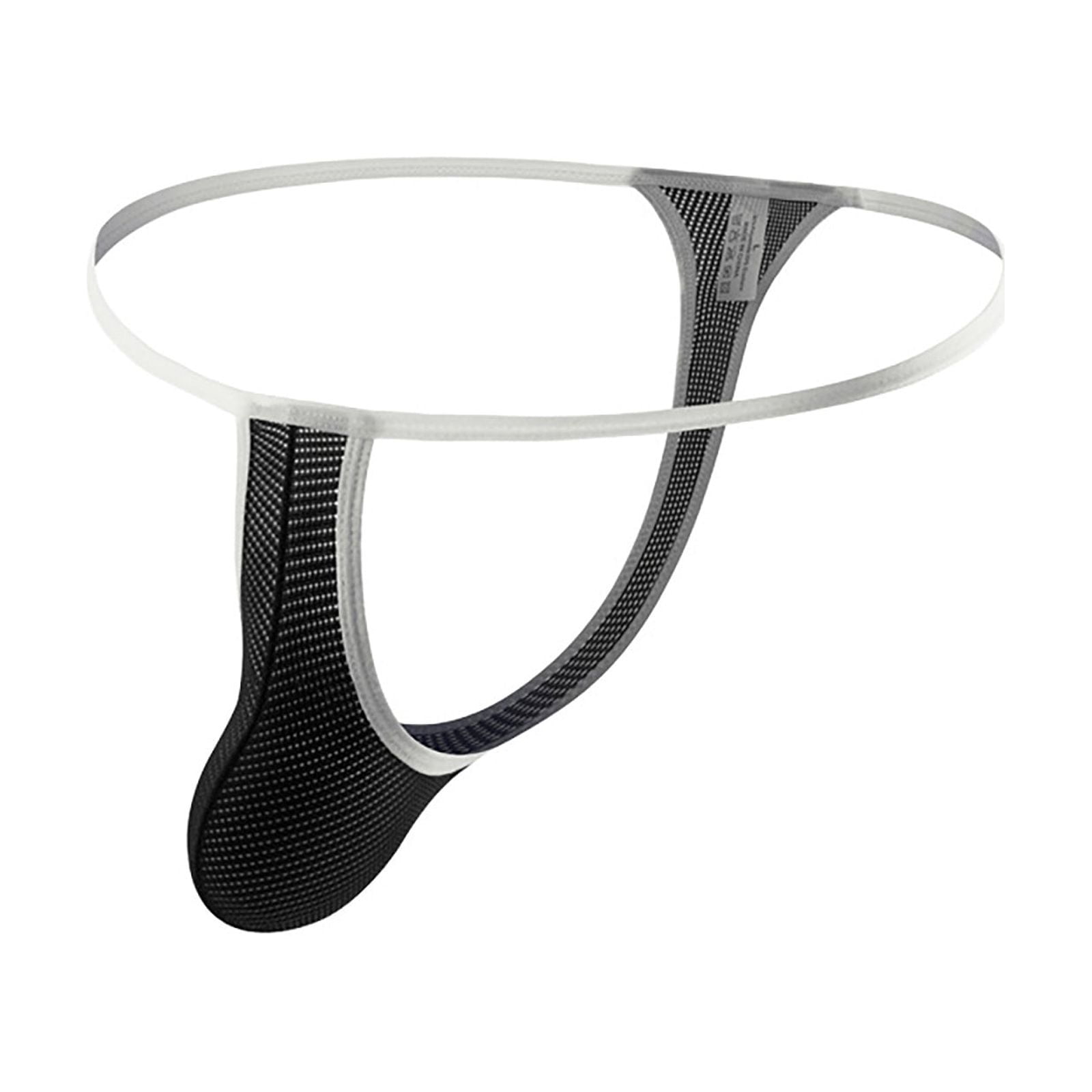 YDKZYMD Black Mens Thongs With Waistband Stretchy Sexy T-Back G-Strings ...