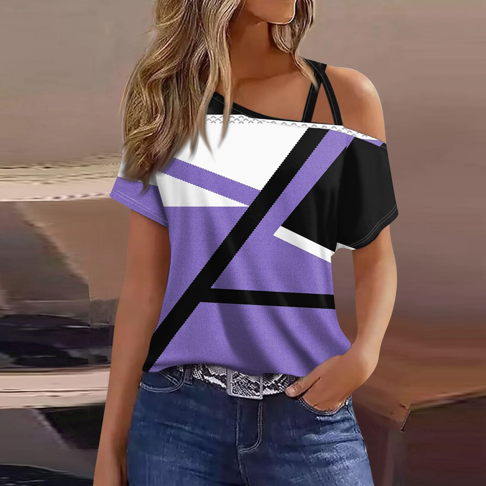 YDKZYMD Long Shirts for Women To Wear with Leggings Short Sleeve Tie ...