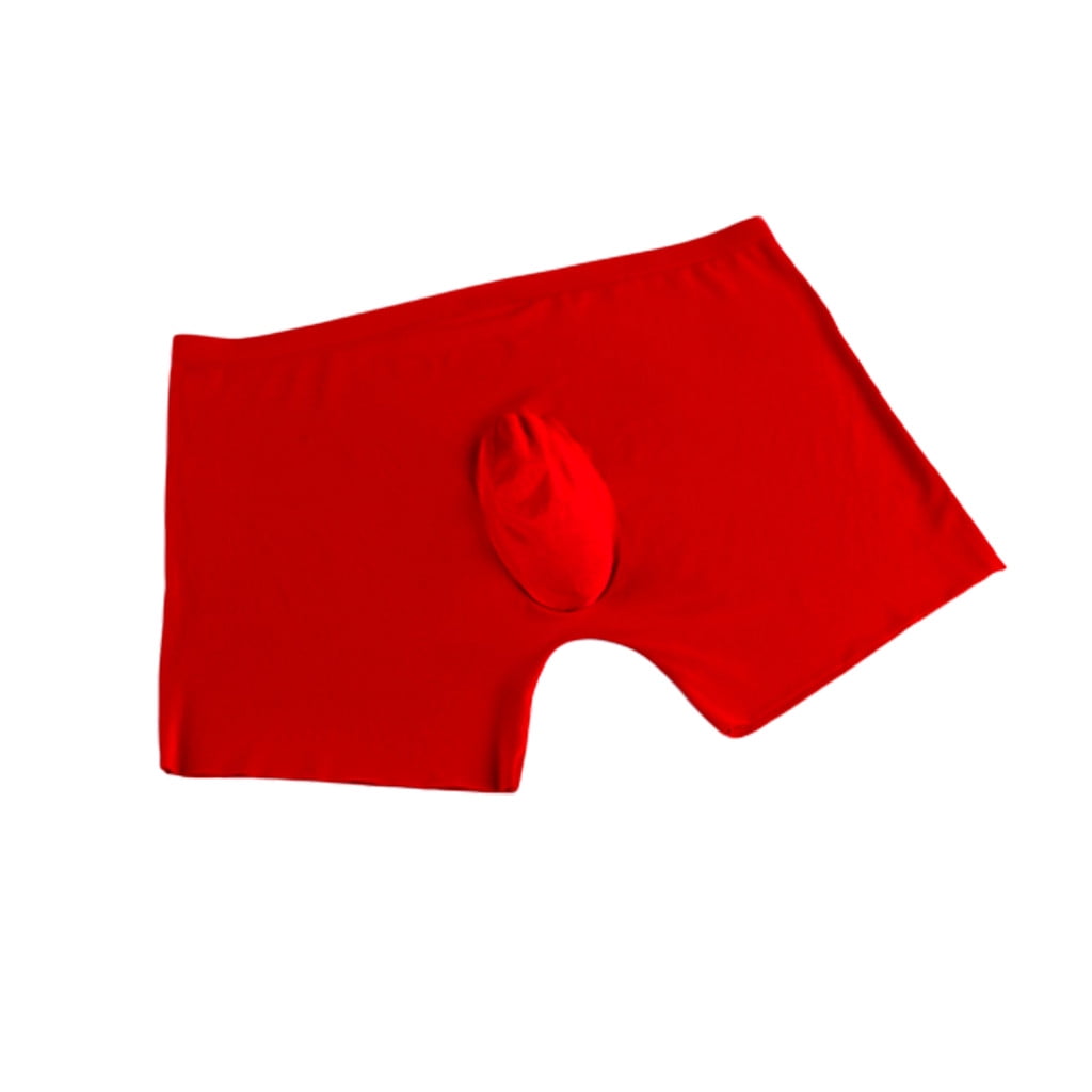 YDKZYMD Mens Ice Silk Underwear Dual Pouch Trunks Support Ball Pouch ...