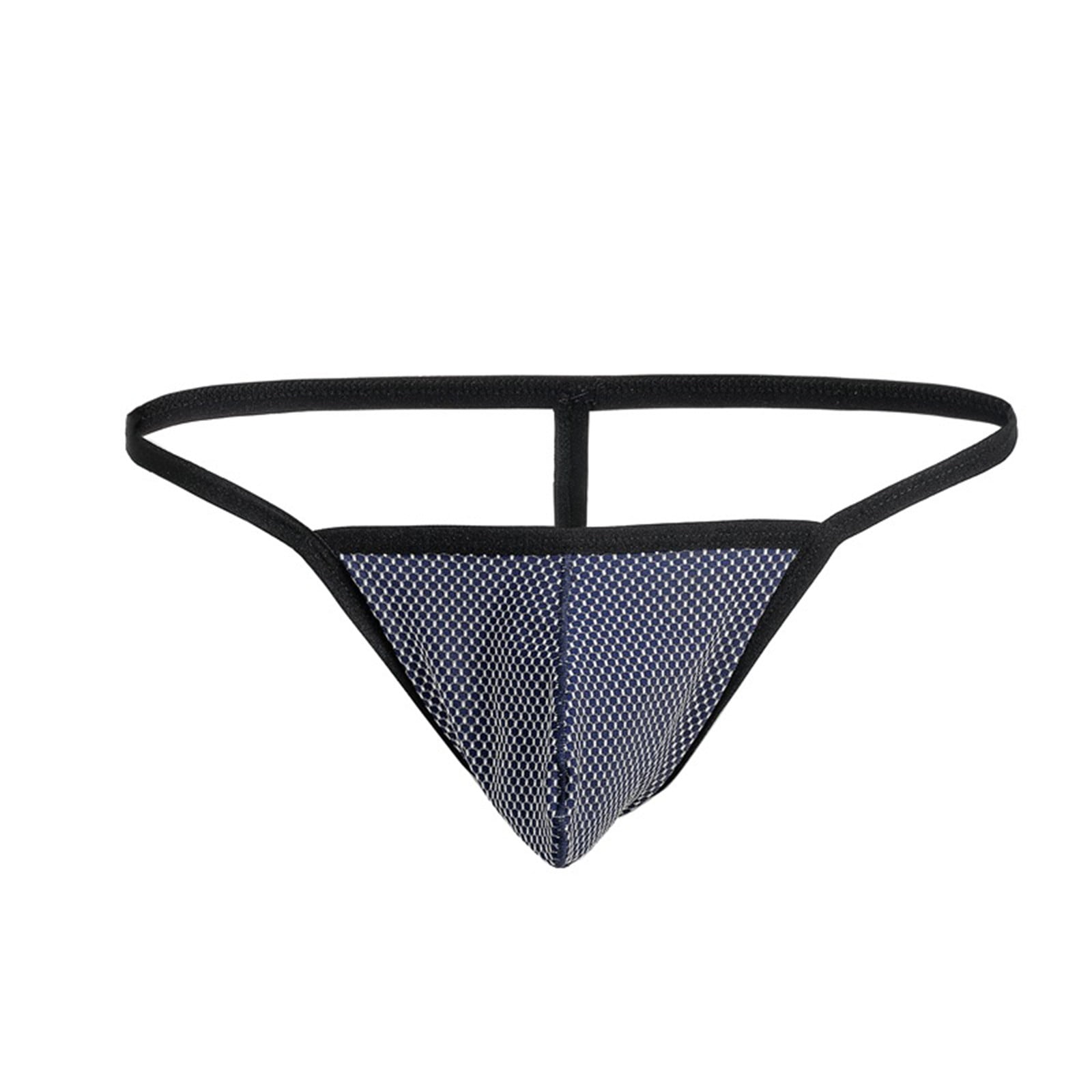 YDKZYMD Navy Mens G String Thongs Sexy Stretchy T-Back G-Strings Thongs ...