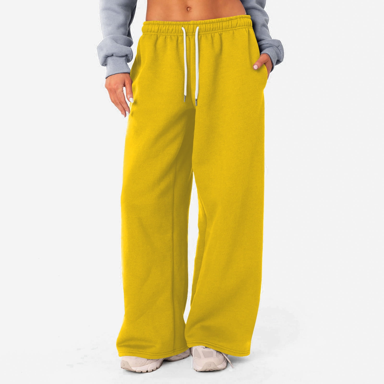 YDKZYMD Womens Wide Leg Sweatpants with Pockets Wide Leg Clearance ...