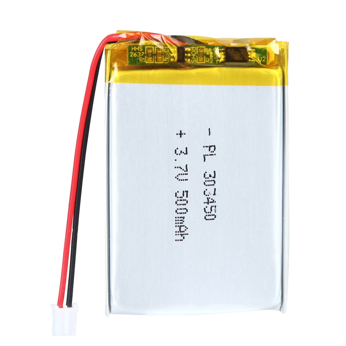 YDL 3.7V 500mAh Battery 303450 Lithium Polymer Ion Rechargeable Li-ion ...