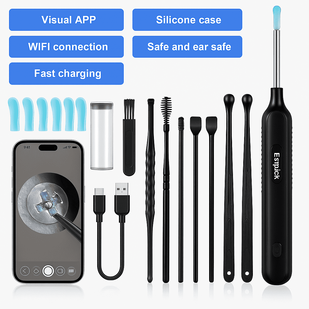 YDLW Wireless Micro Inspection Tool with HD Camera and LED Lighting ...