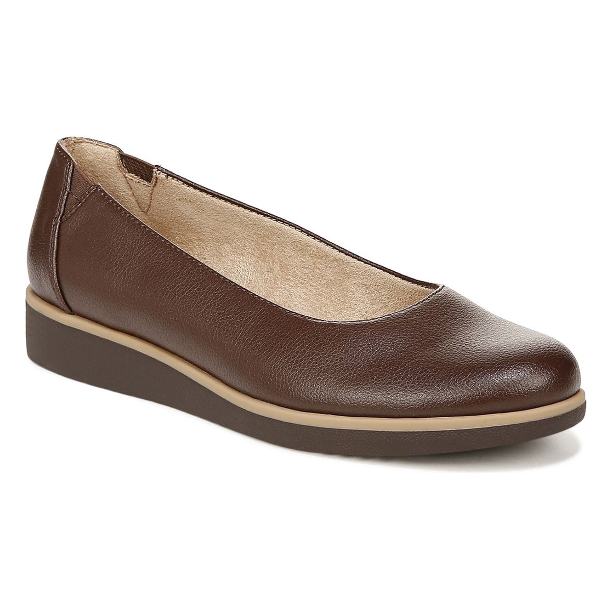 YDN Women Retro Closed Round Toe Ballet Flats Slip On Platform Wedge ...
