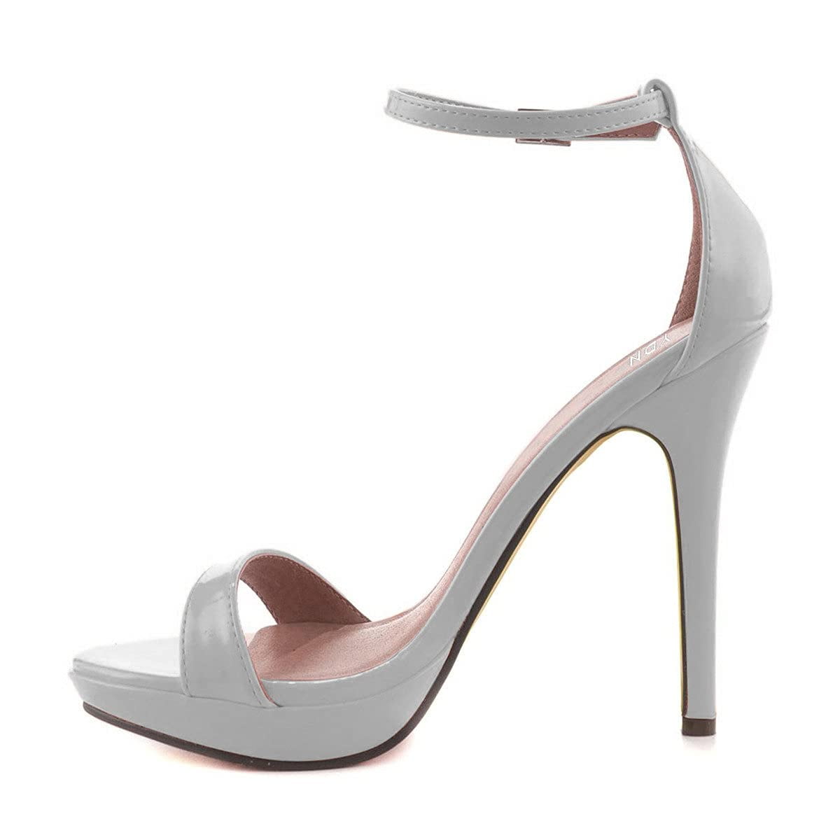 YDN Women Sexy Single Strap Open Toe Stiletto High Heel Sandals Ankle ...
