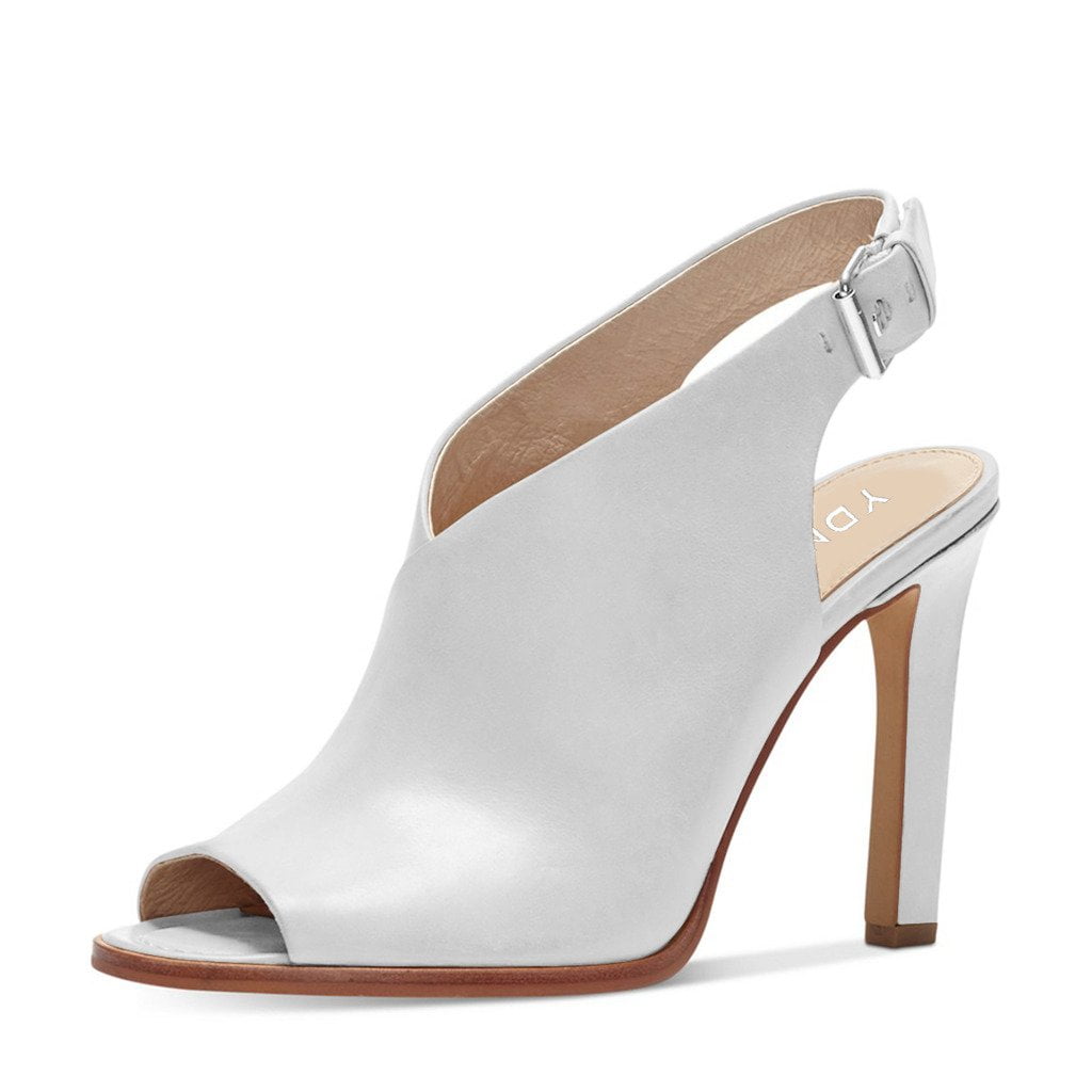 YDN Women's Peep Toe High Heel Sandals Backstrap Slingback Stiletto ...