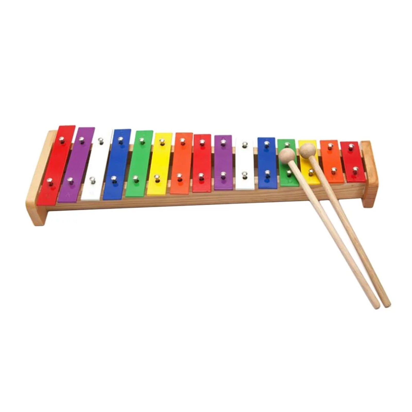 YDNGF 15 Tone Rainbow Aluminum Piano Classic Old School Percussion Set ...