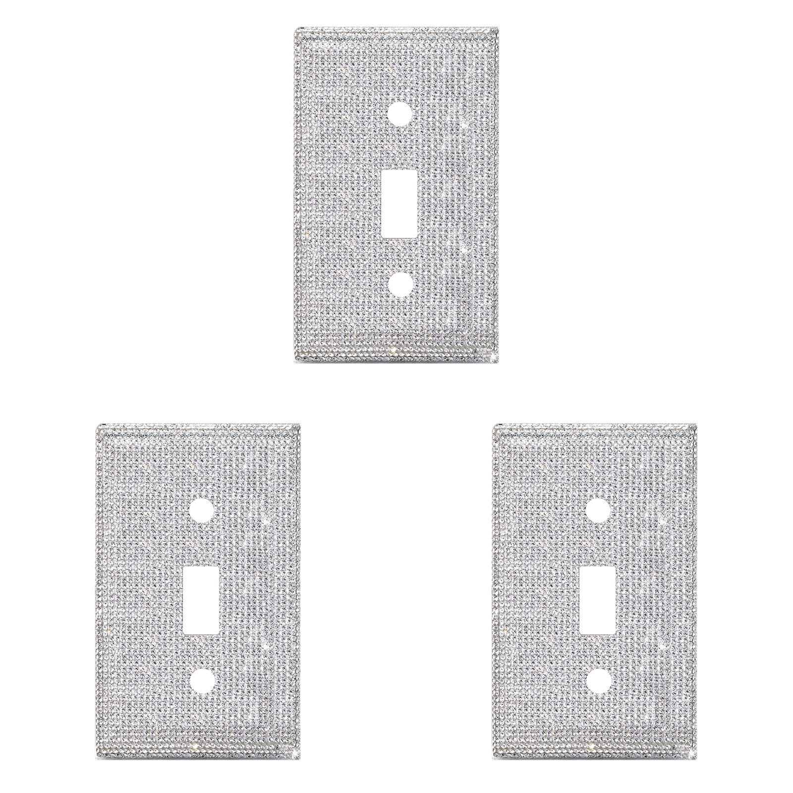 YDNGF 3PCS Switch Socket Panel American Standard Diamond Socket Switch ...