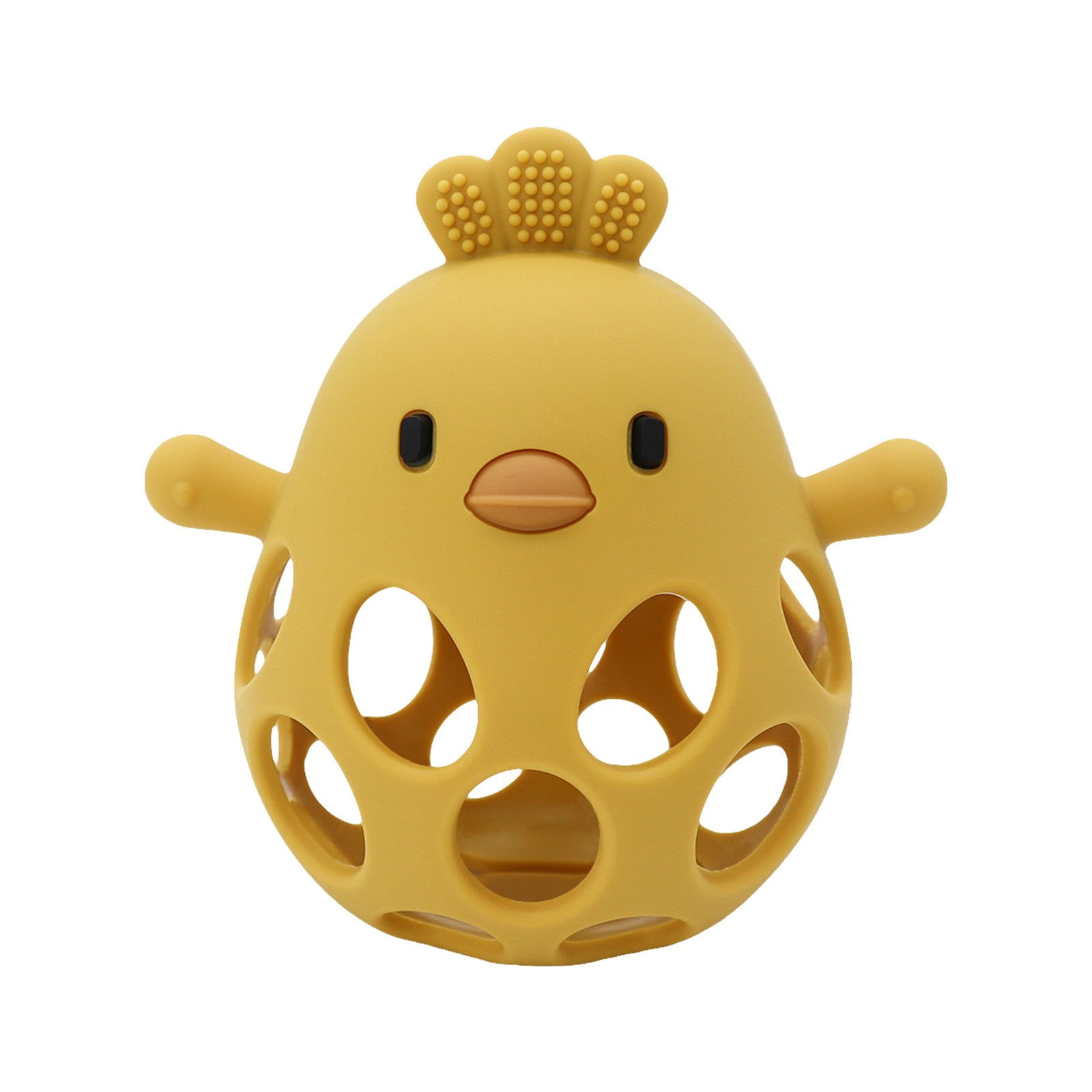 YDNGF Anti-Bite Hand Toys Early Education Toys, Silicone Baby Rattle ...