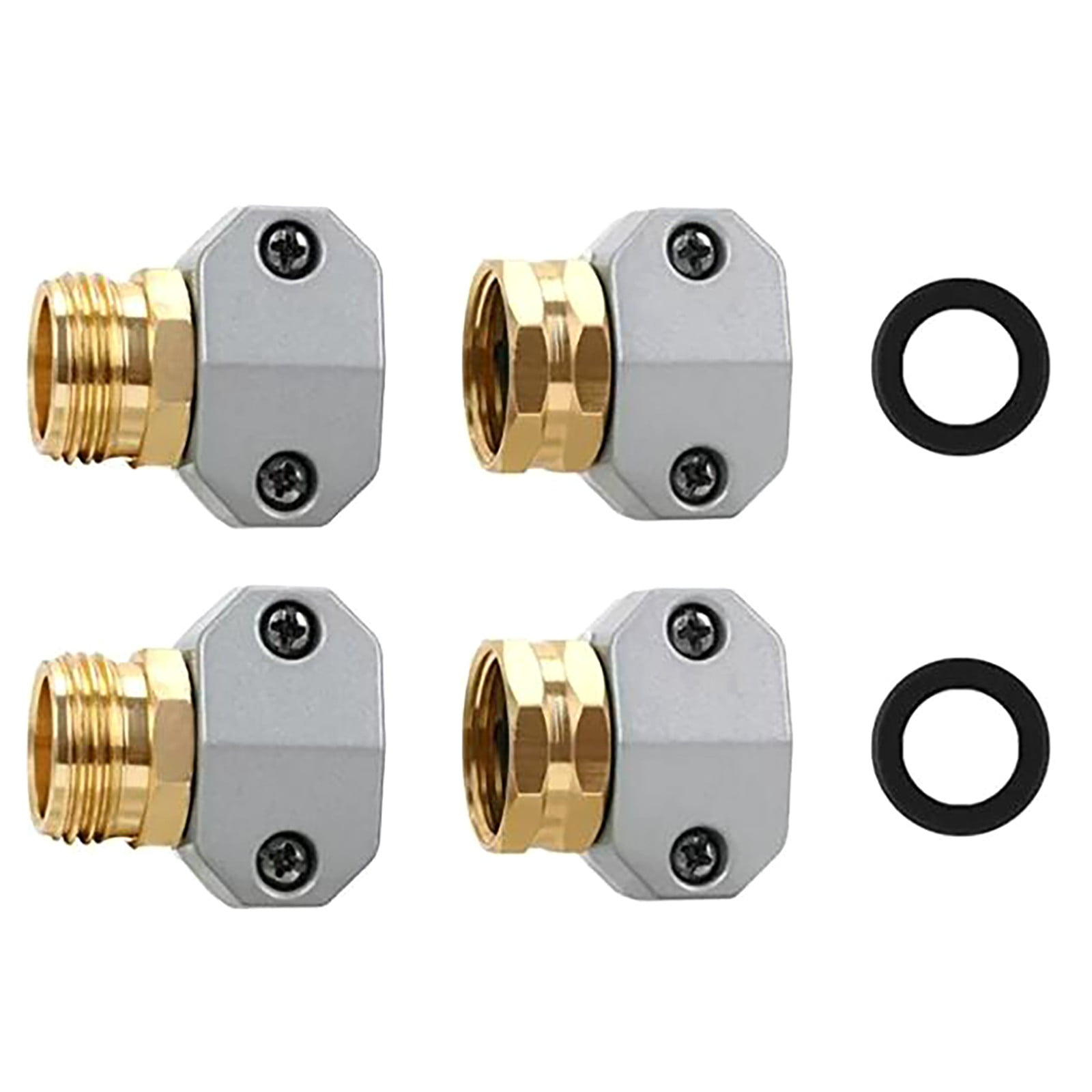 YDNGF Water Pipe Repair Joint 2 Sets Garden Hose Connector Kit Water ...