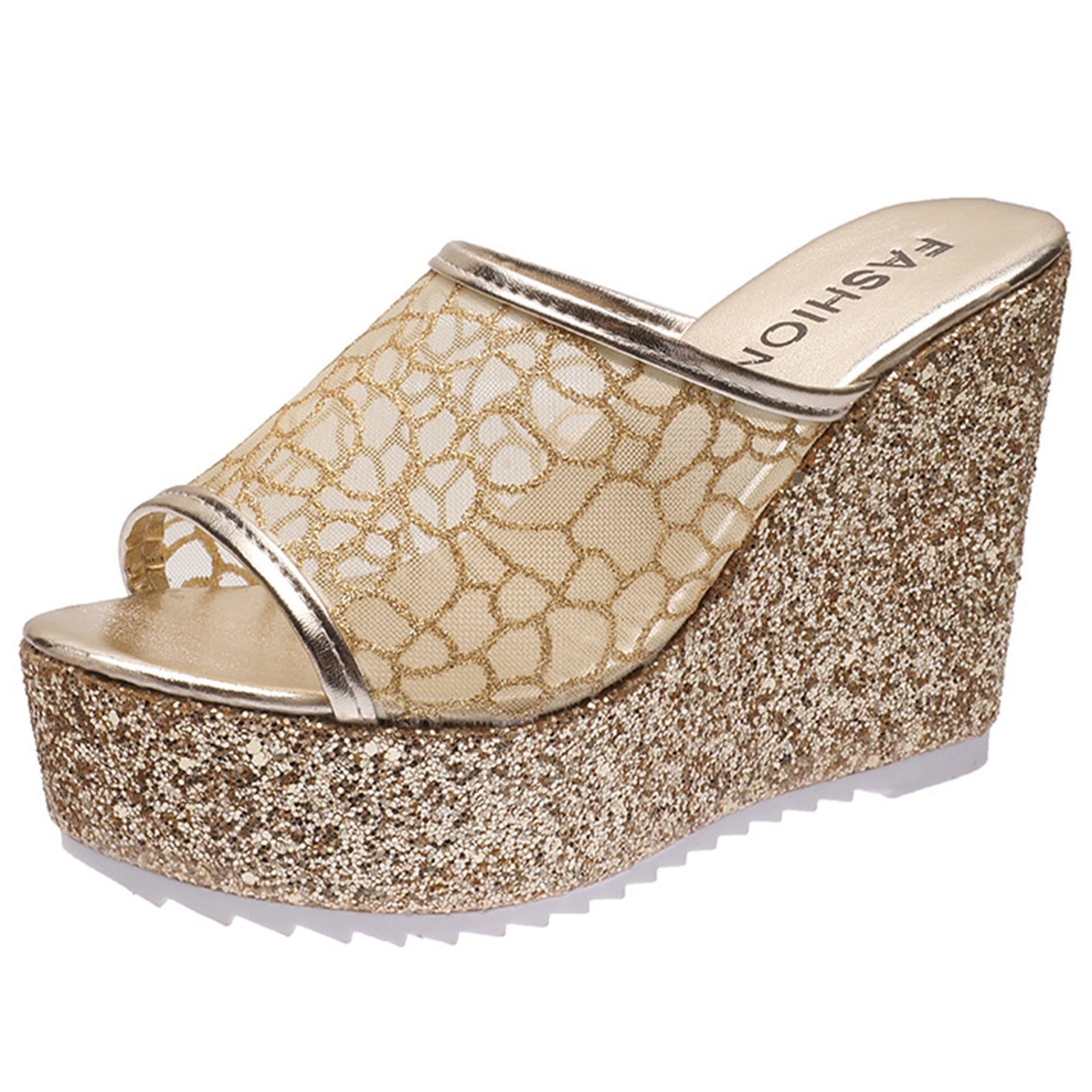 YDOJG House Slippers For Women Summer Womens Ladies Wedge Platform ...