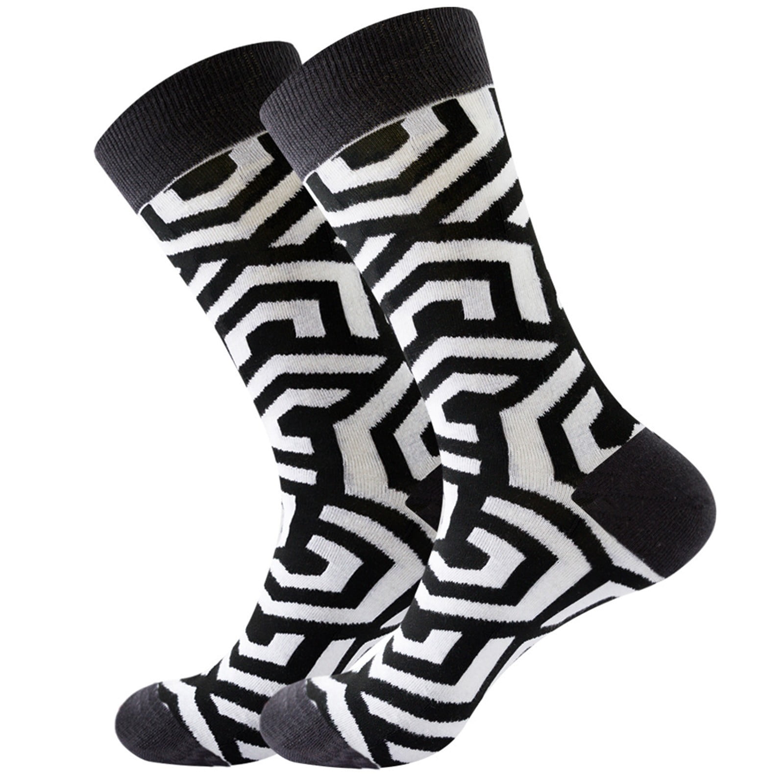 YDOJG Women's Short Socks Adult Unisex Lattice Geometry Printing ...