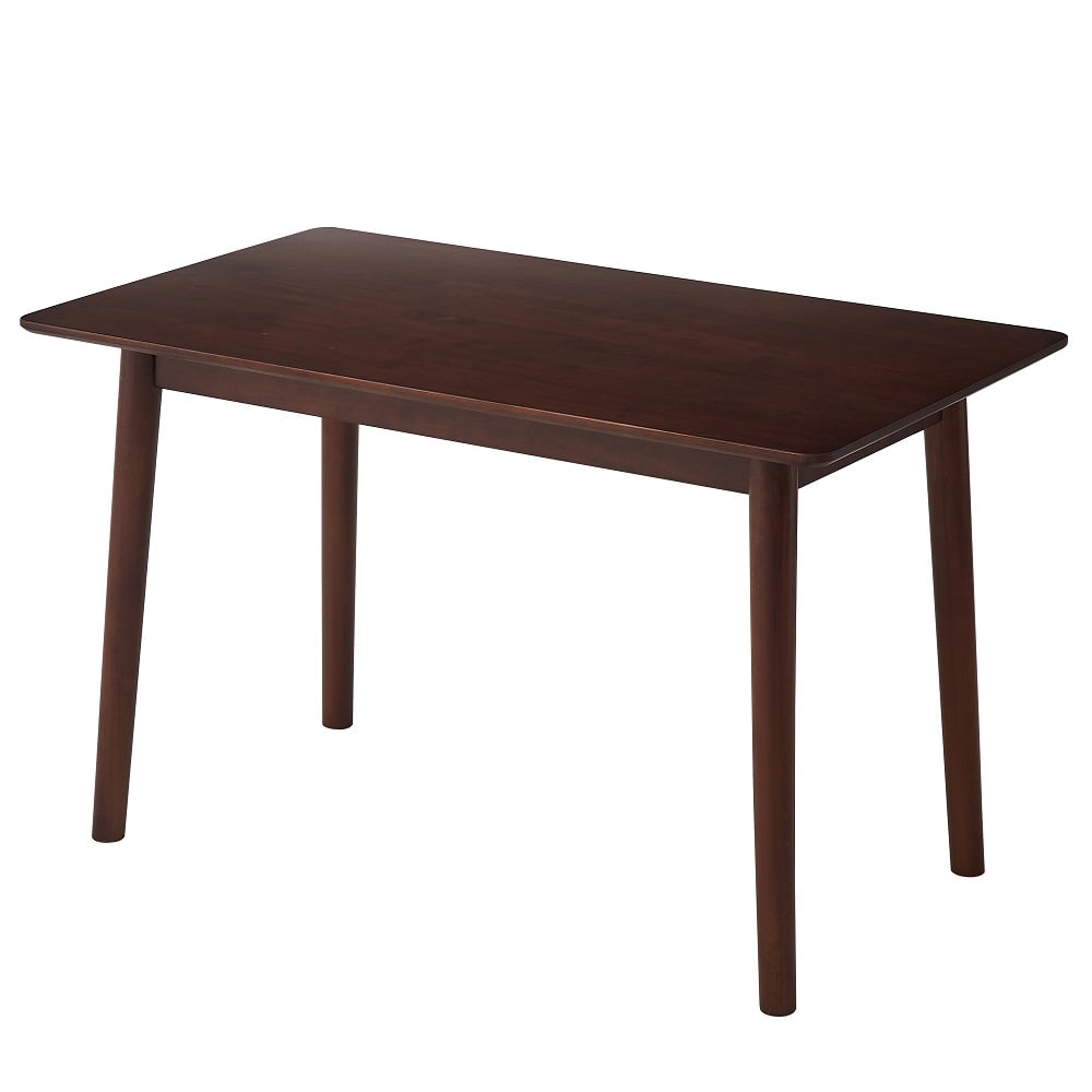 YDSM 47-inch dining table Walnut color solid wood kitchen table Dining ...