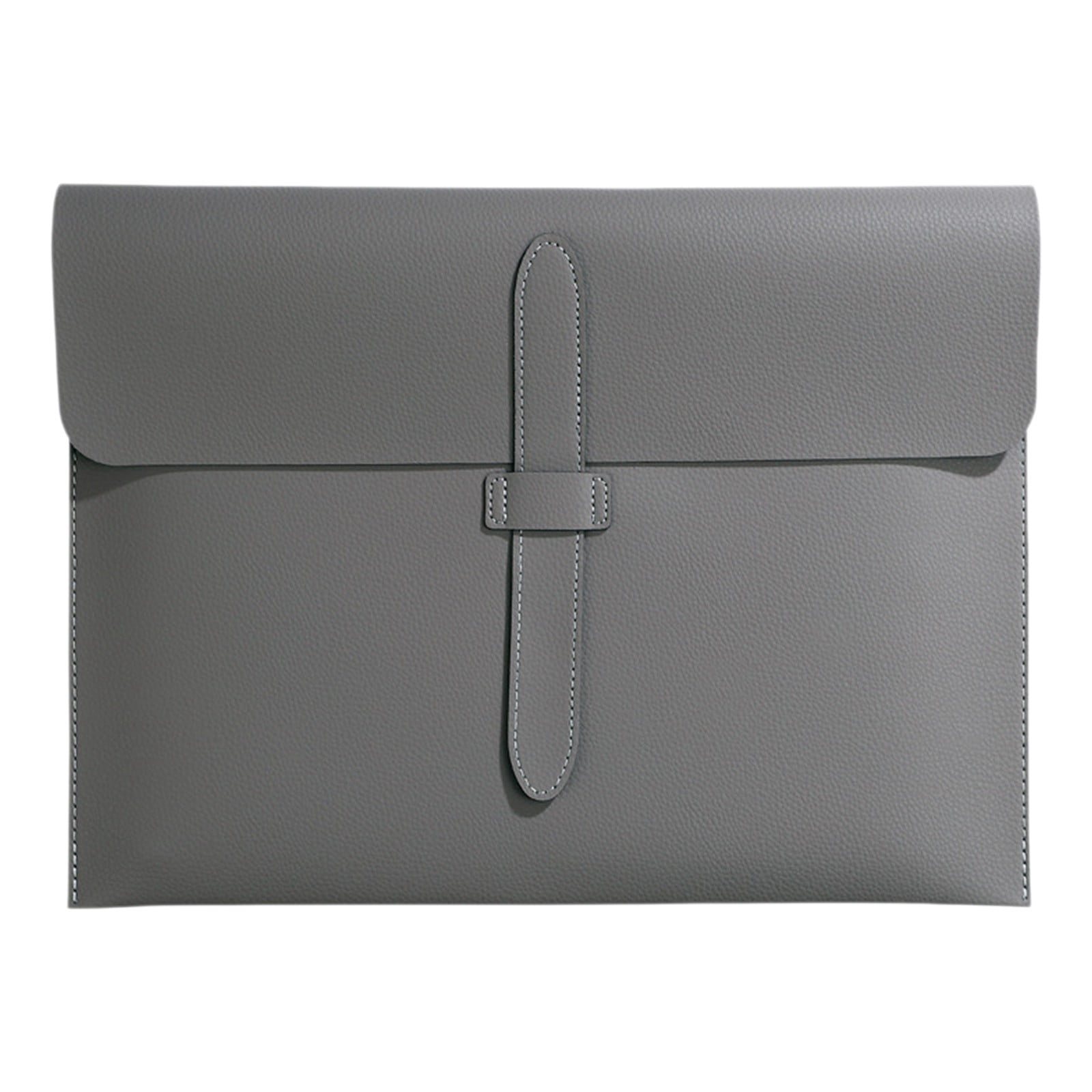 YDYB Gray Leather File Envelope, A4 Size Waterproof Document Folder ...