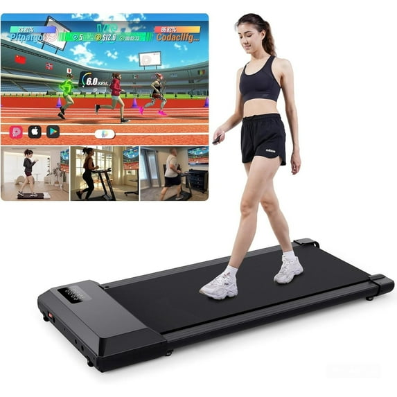 YDZJY Electric Exercise Treadmill, 0.6-3.8 mph Walking Pad with Remote ...