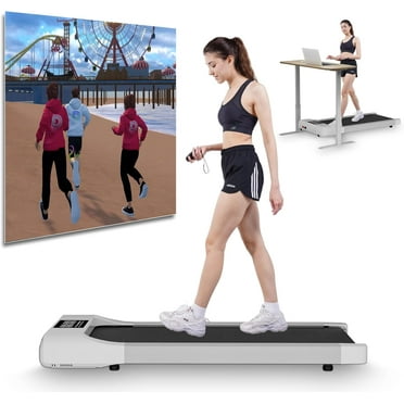 Aiqidi Incline Folding Treadmill with LED Monitor & Handrail, Running ...
