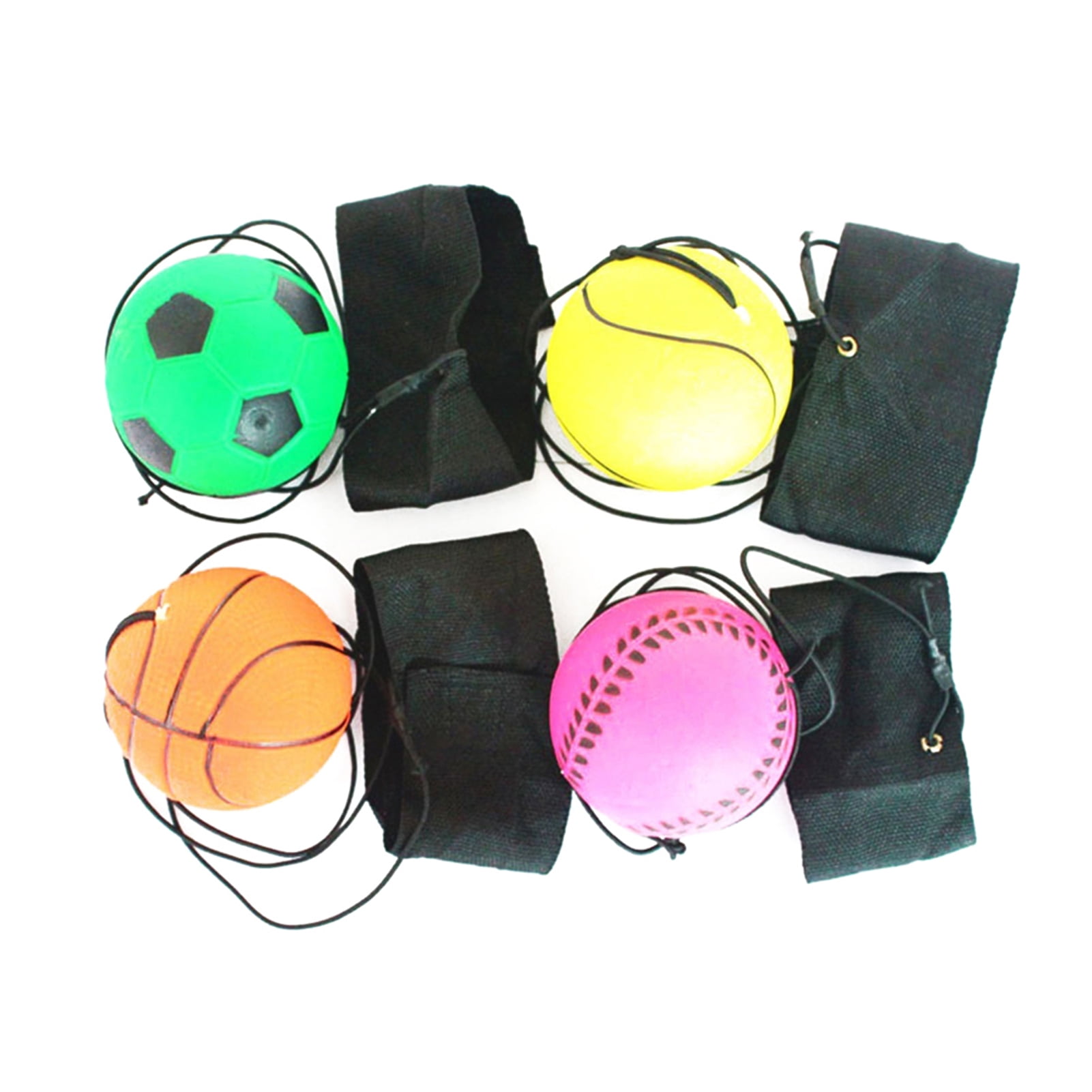 Luckymimi Bouncy Wrist Band Rubber Ball Elastic String Rebound Finger ...